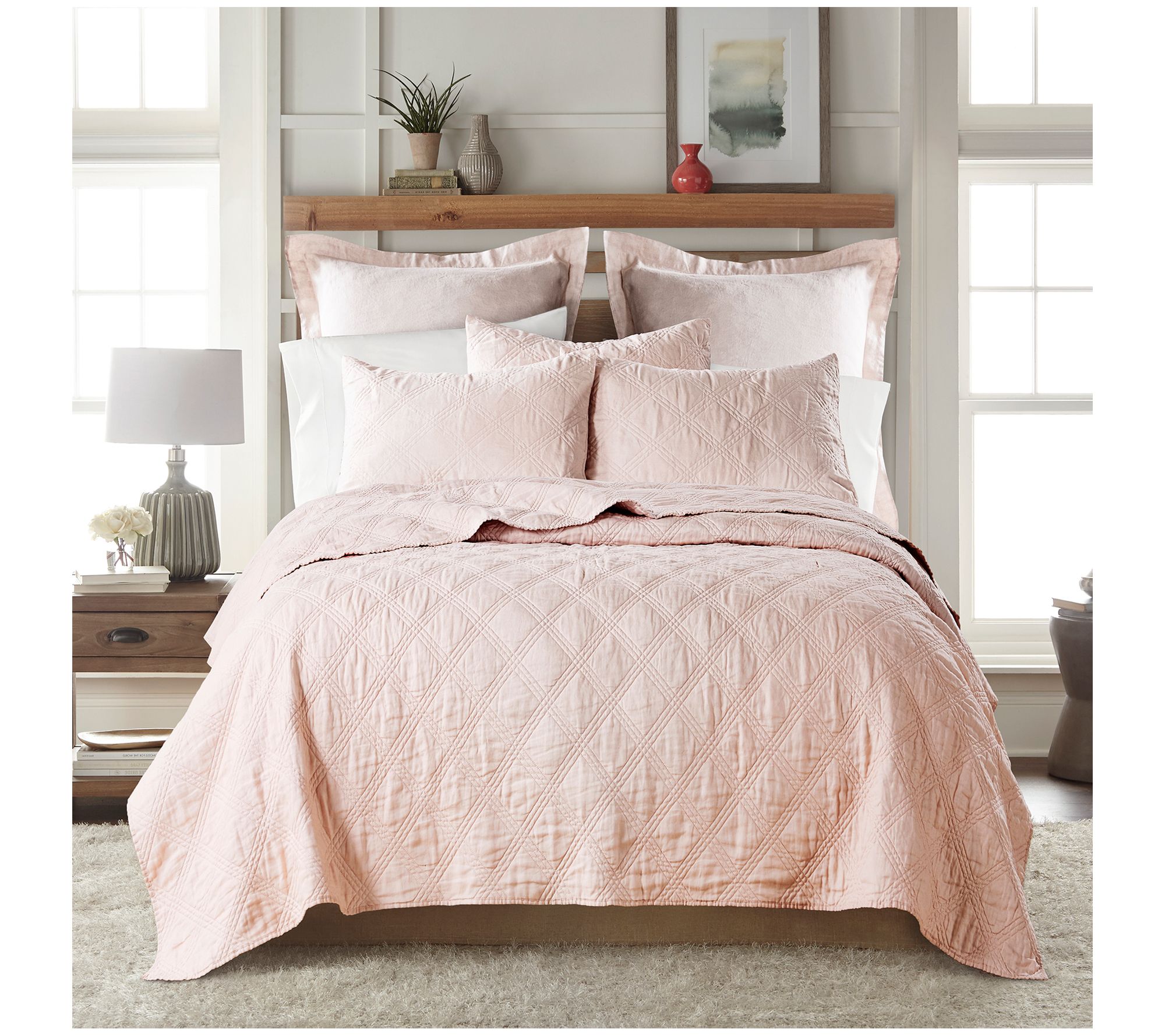 Levtex Home Washed Linen Twin/Twin XL Quilt - QVC.com