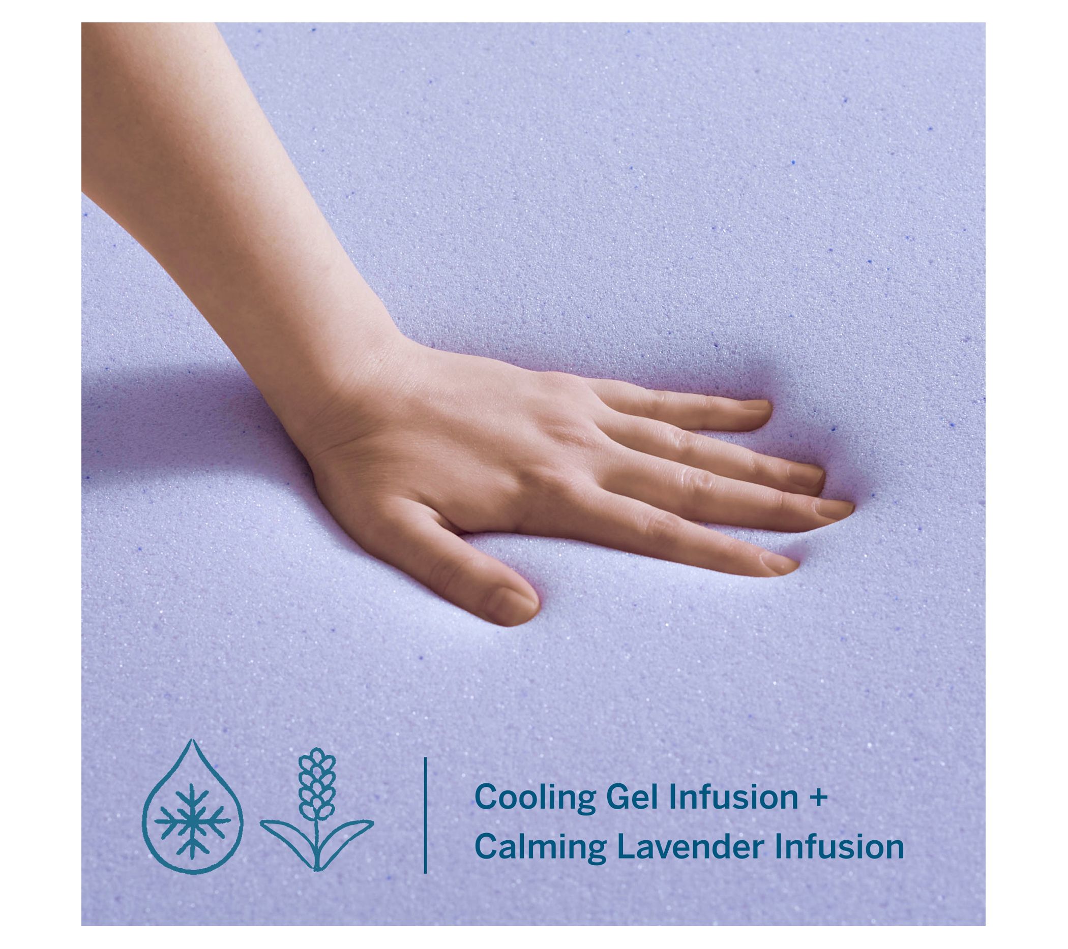 Lucid 4" Lavender and Gel Memory Foam Mattress Topper - Twin - QVC.com