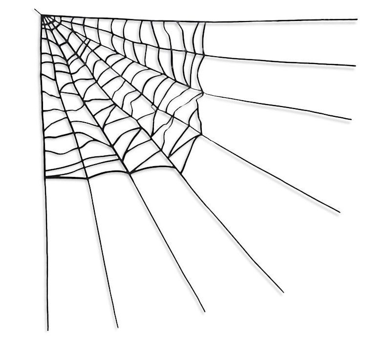 Grandin Road 60" Corner Spider Web - QVC.com