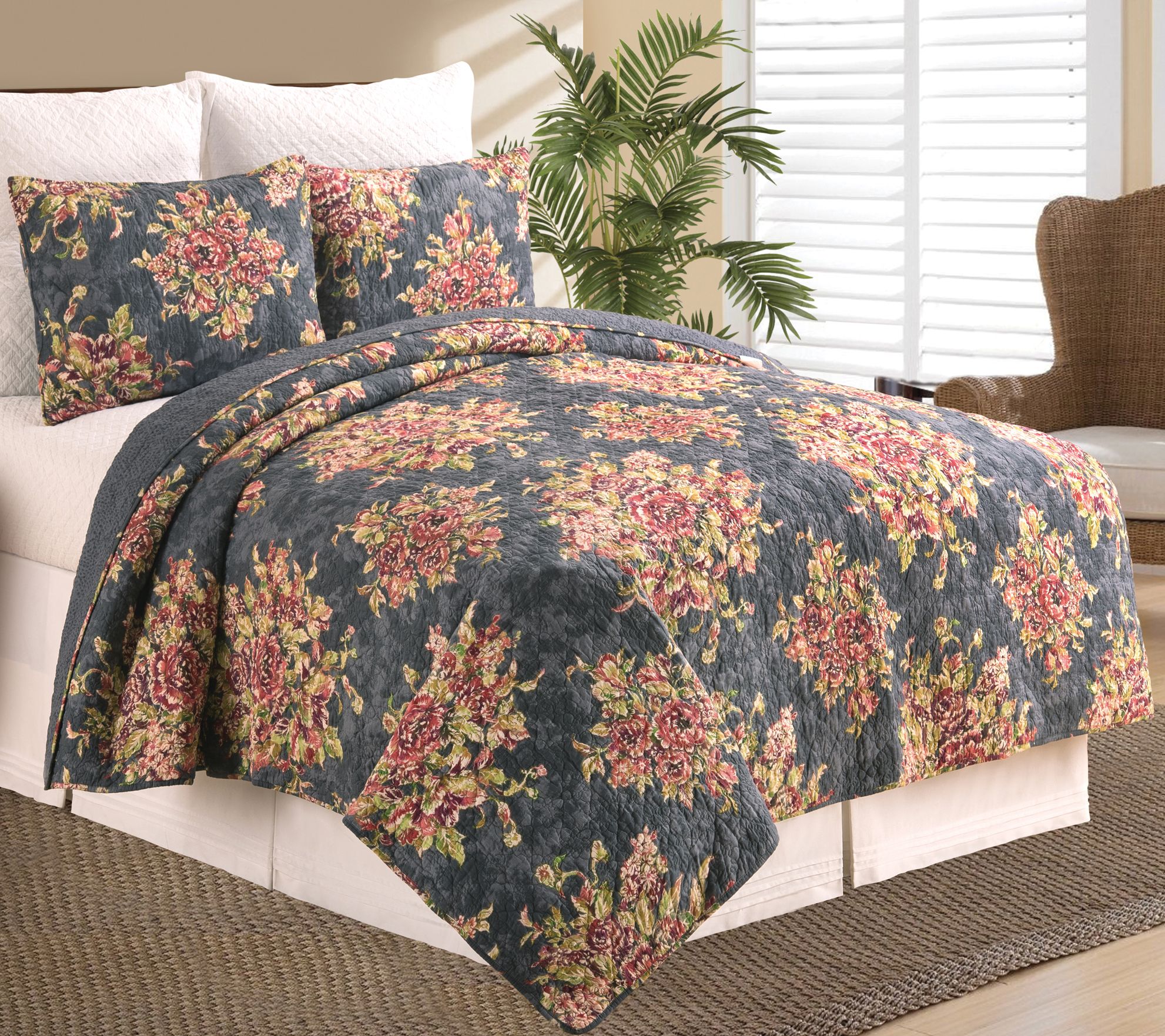 Regina Full/Queen Quilt Set by Valerie - QVC.com