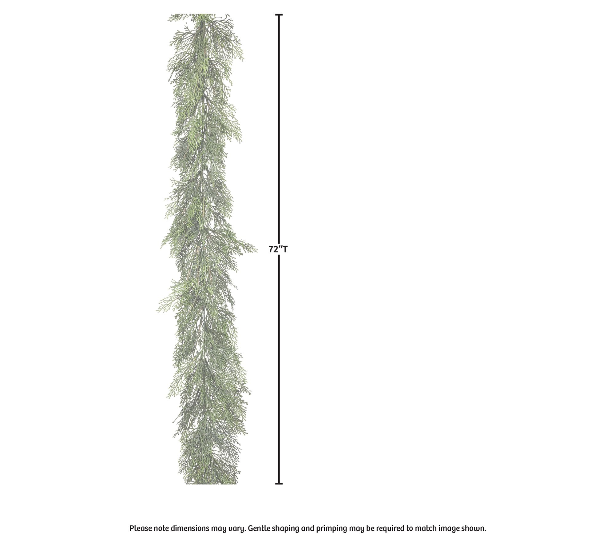Valerie Parr Hill 72" Cedar Greenery Garland - QVC.com