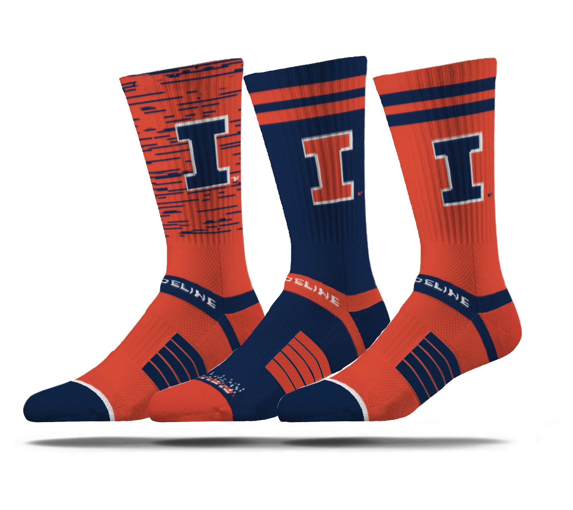 Strideline NCAA School Socks - 3pk - QVC.com