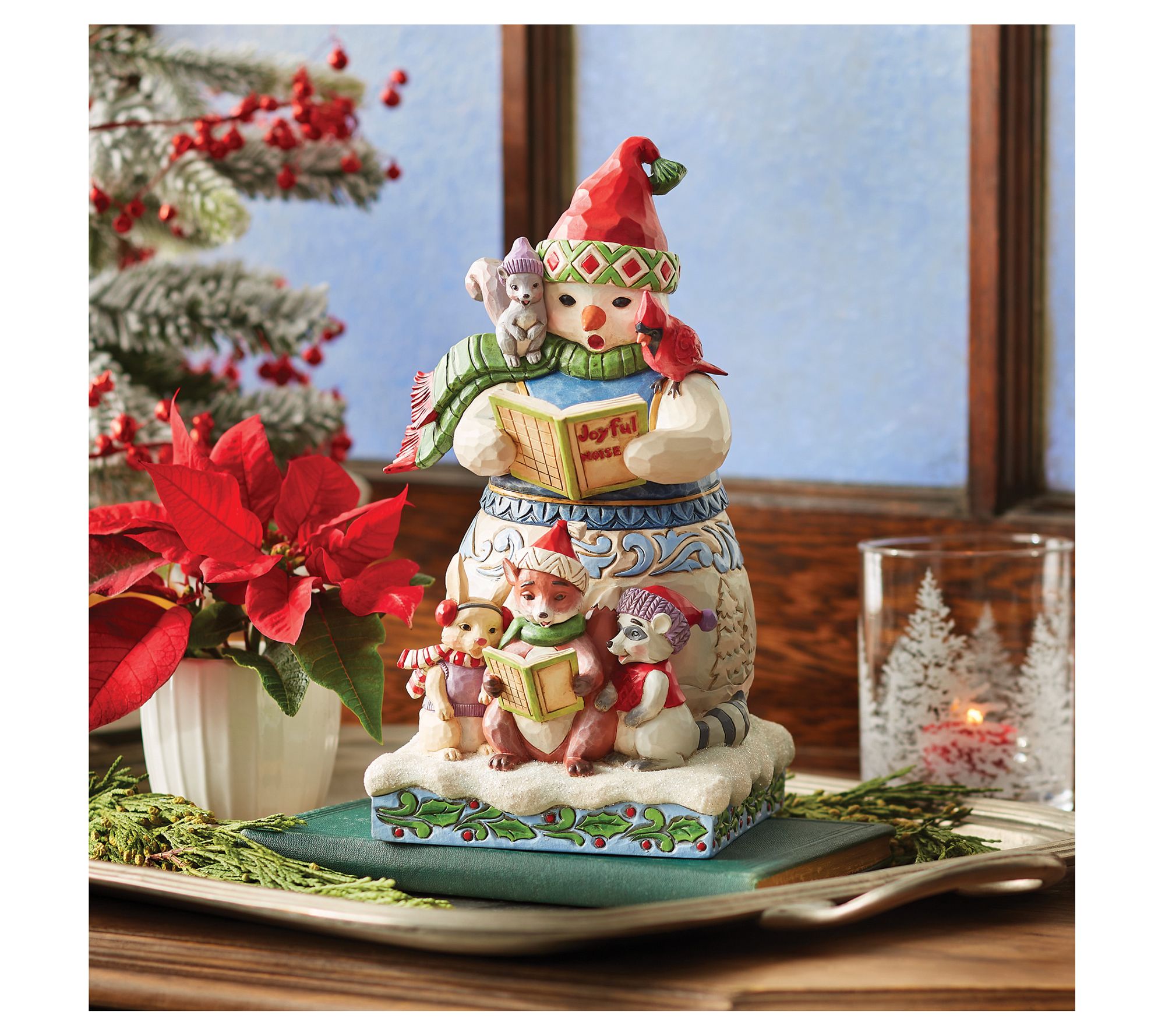 Jim Shore Snowman & Animals Caroling - QVC.com