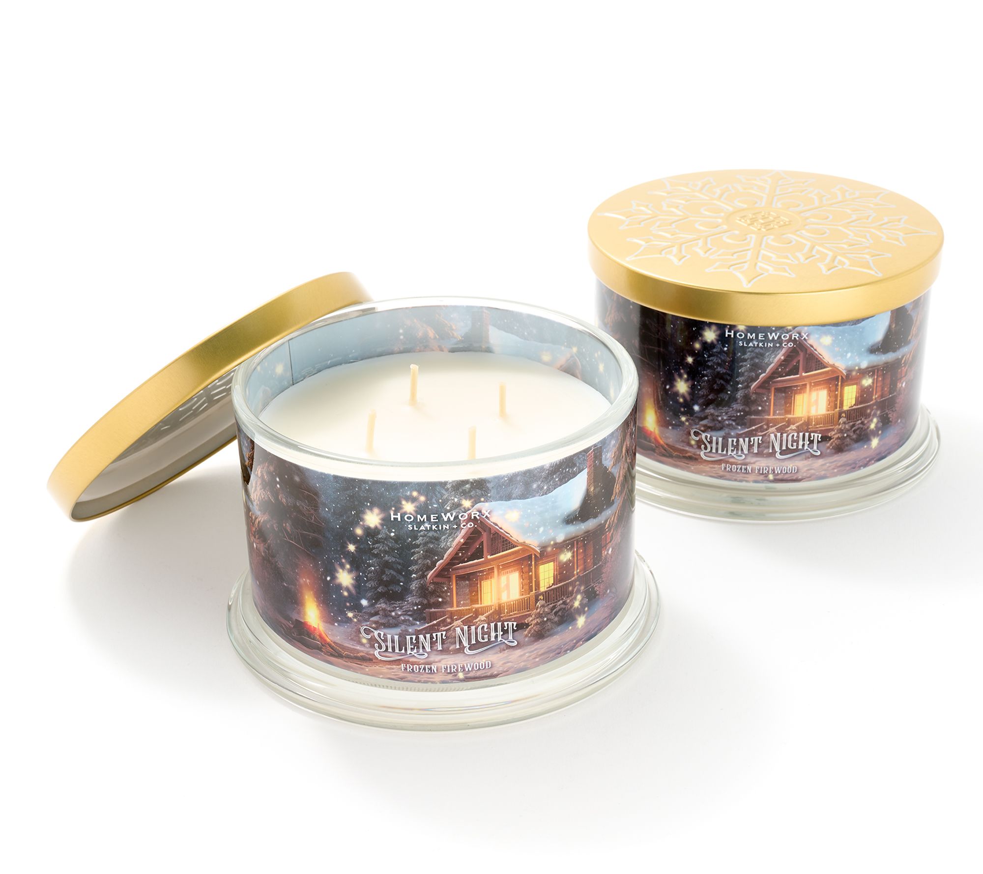 "As Is" HomeWorx by Slatkin + Co. S/2 Silent Night Candle - QVC.com