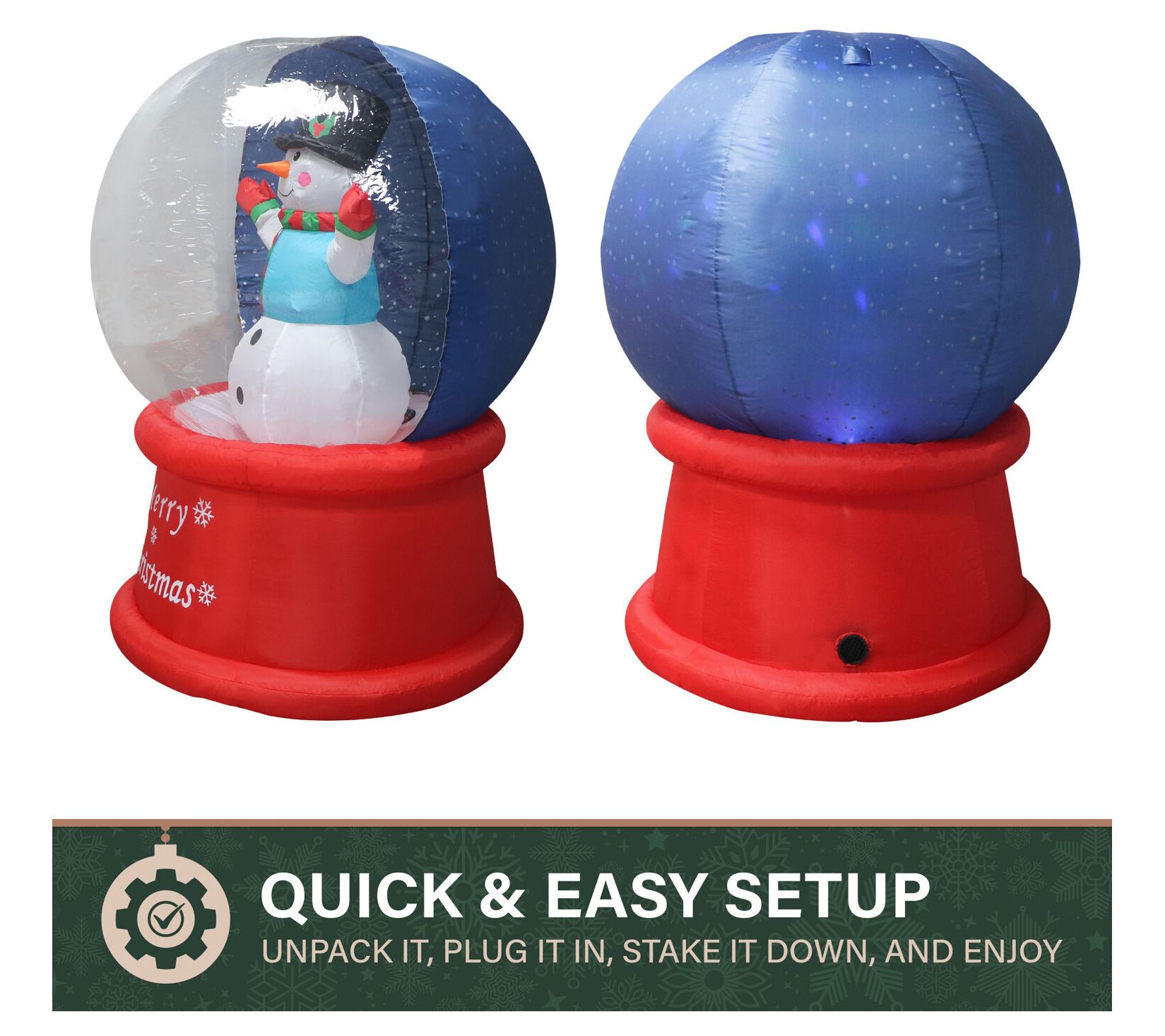 Fraser Hill Farm 6" Tall Multicolor Prelit Snowman Snow Globe - QVC.com