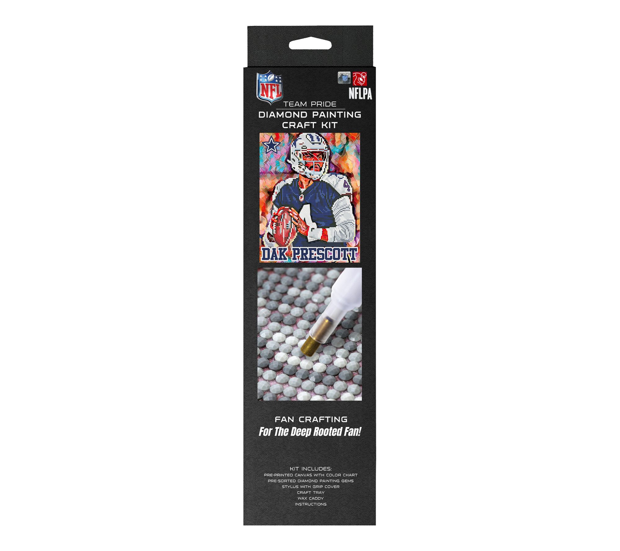 SPORTICULTURE Dallas Cowboys Dak Prescott Painting Craft Kit - QVC.com