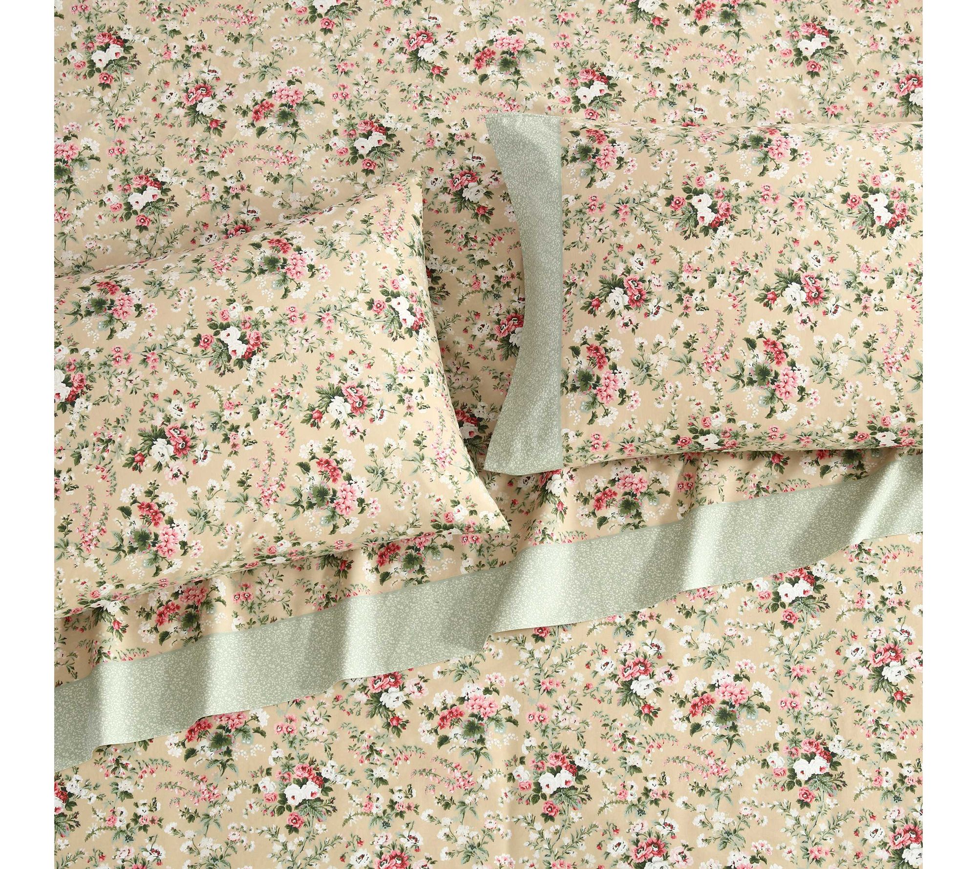 Laura Ashley Serene Dream Full Sheet Set - QVC.com