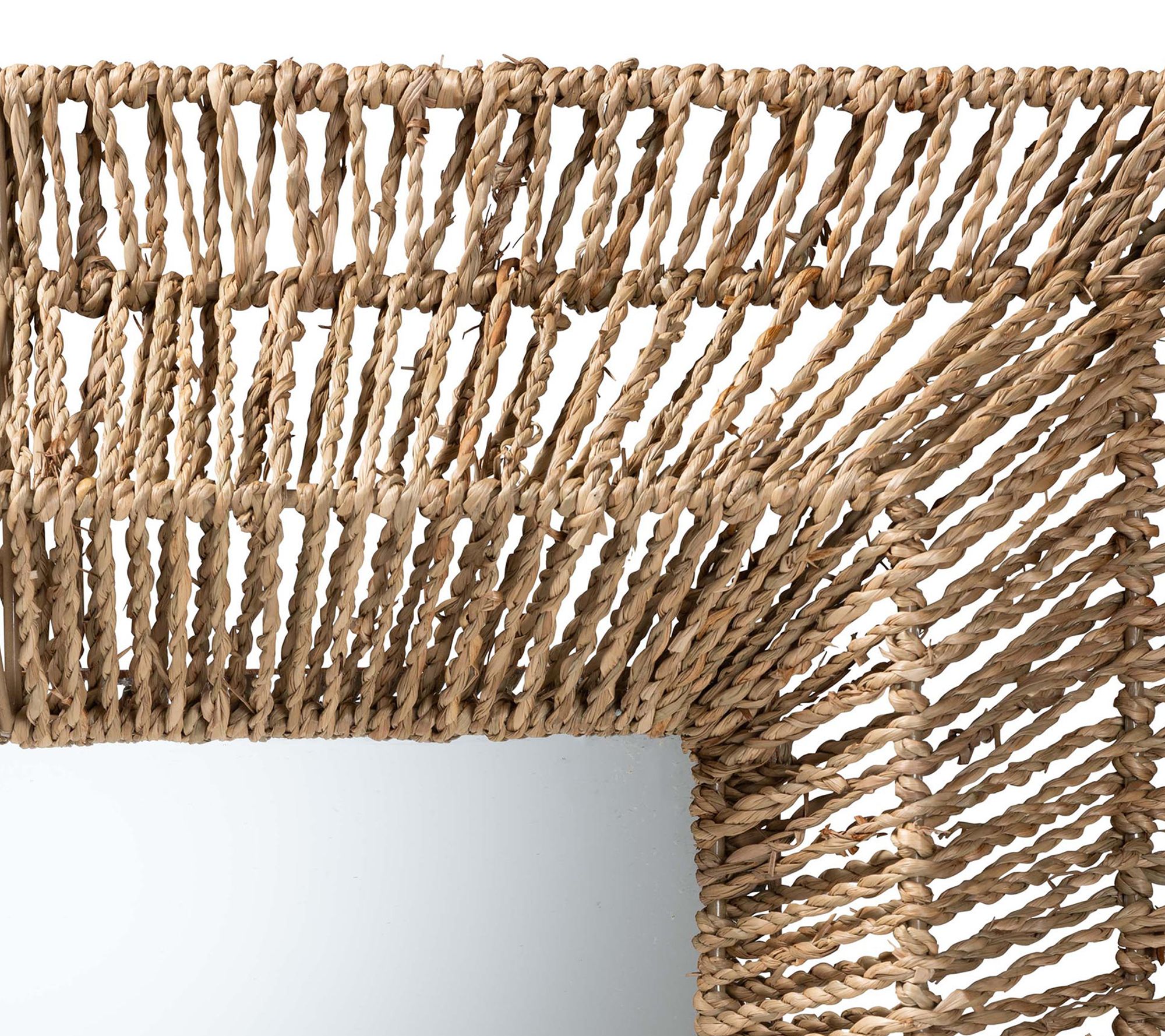 bali & pari Collice Metal Natural Seagrass WallAccent Mirror - QVC.com