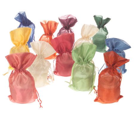 Set of 12 Holiday Soy Jar Candles with Gift Bags by Valerie - QVC.com