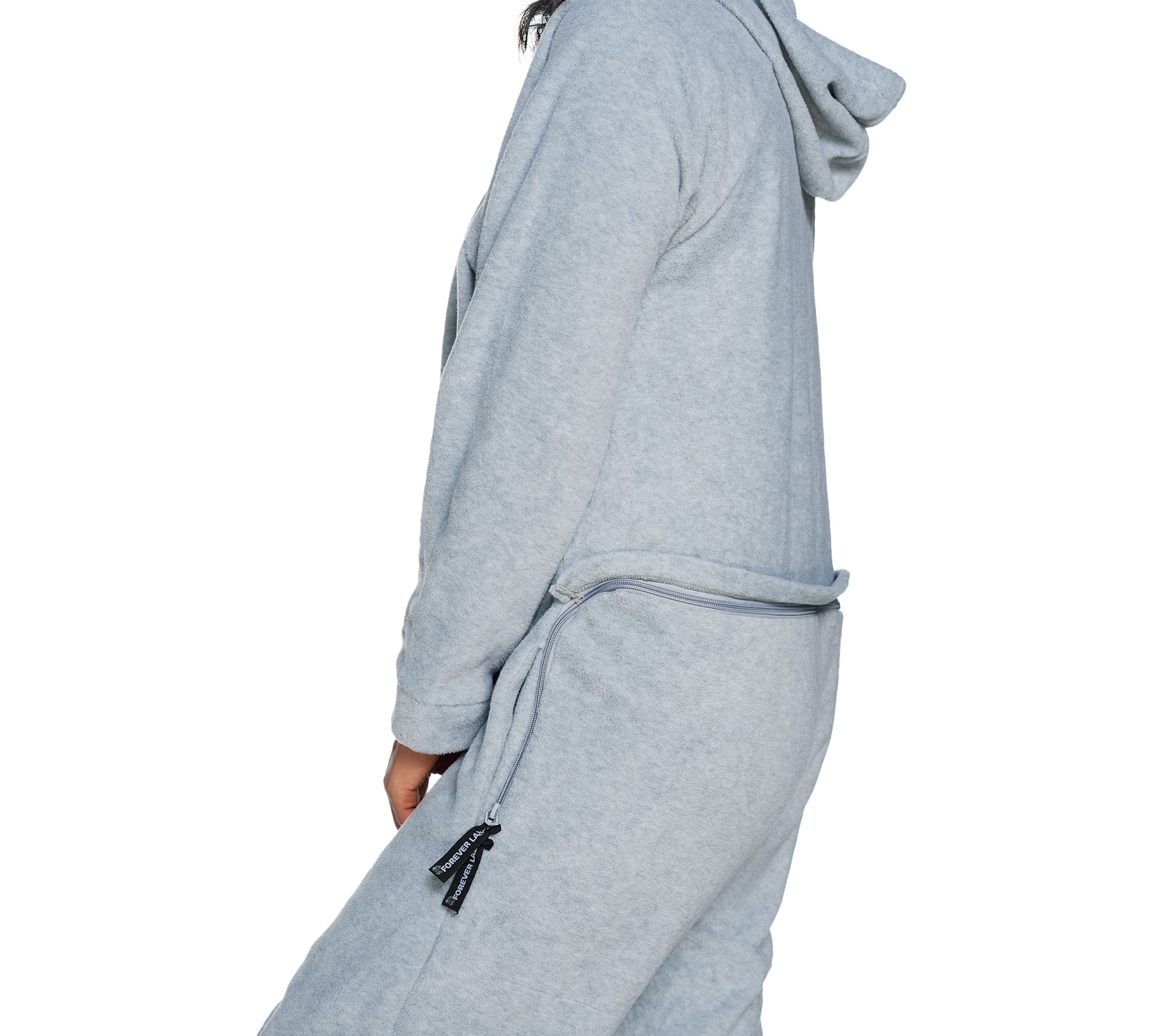 Forever Lazy Fleece Footed Adult Onesie With Pockets