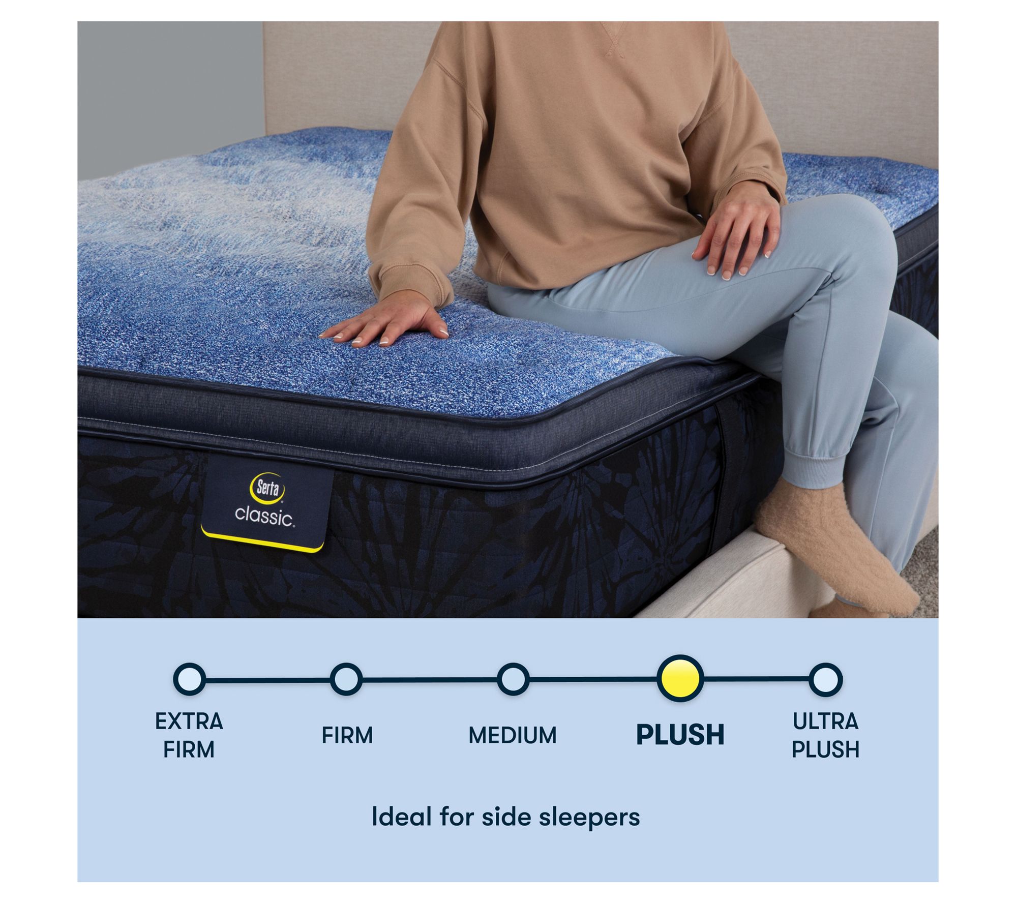 Serta Classic Brecon 14.5" Plush Pillow Top Mat ress- Queen - QVC.com
