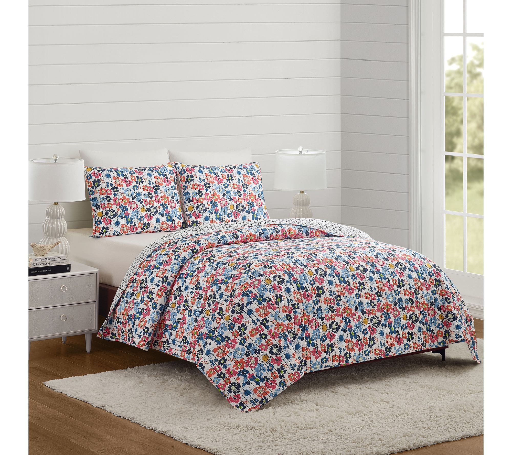 Modern Heirloom Blossom 2pc Twin/Twin XL CottonQuilt Set - QVC.com