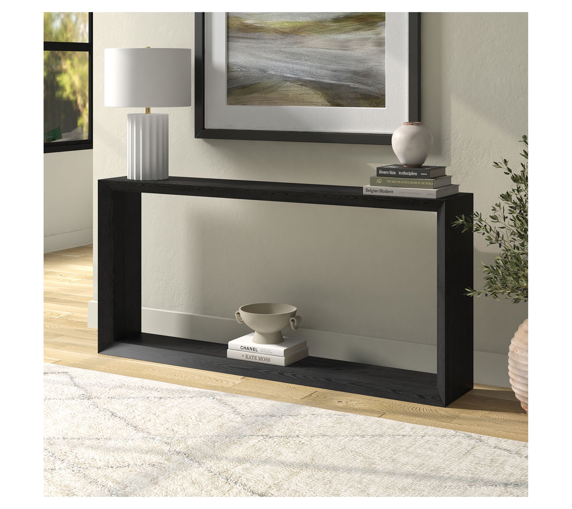 Hudson&Canal Osmond 64" Wide Rectangular Console Table - QVC.com