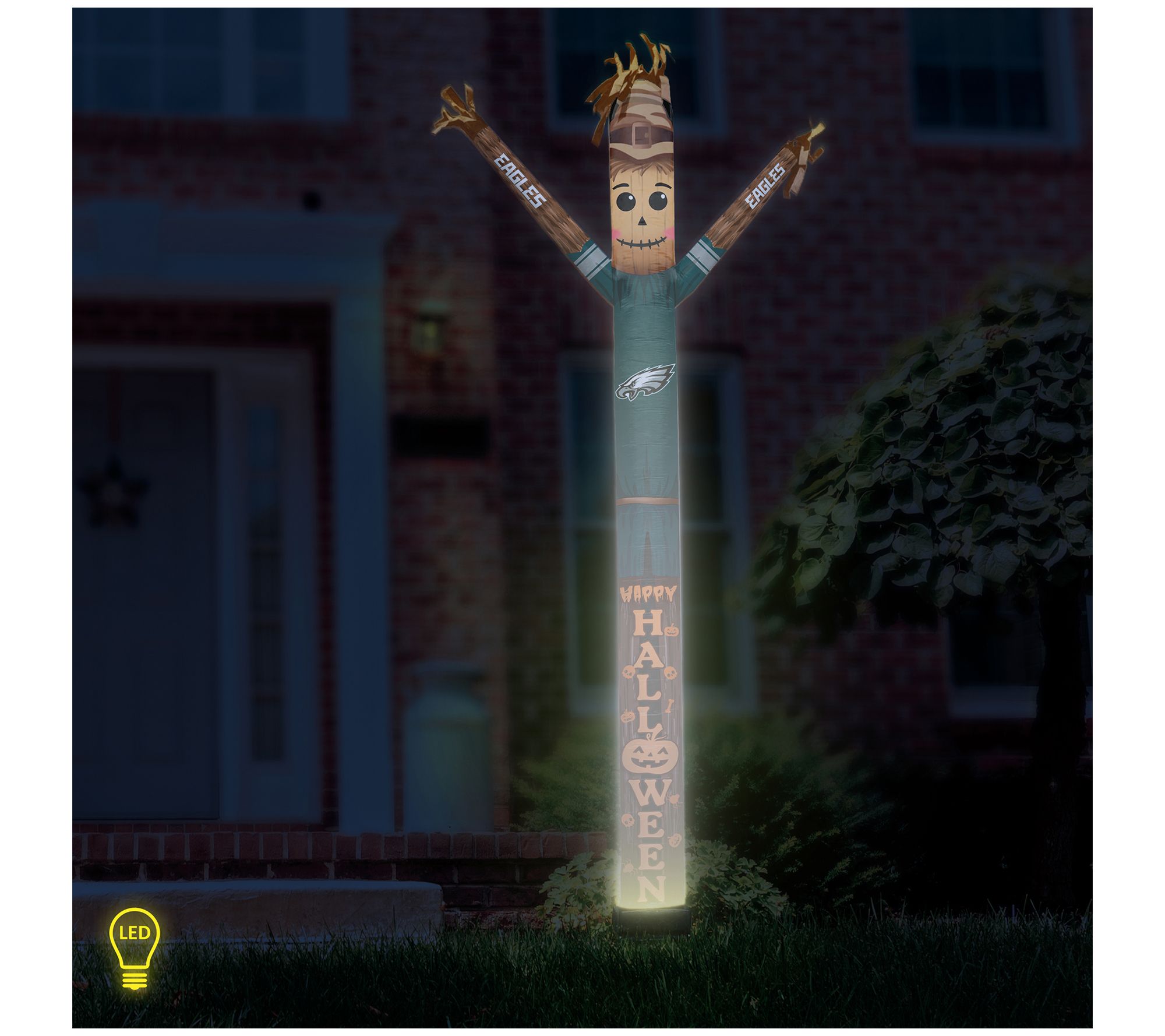 NFL Officially Licensed Scarecrow Inflatable 8' Sports Fan - QVC.com