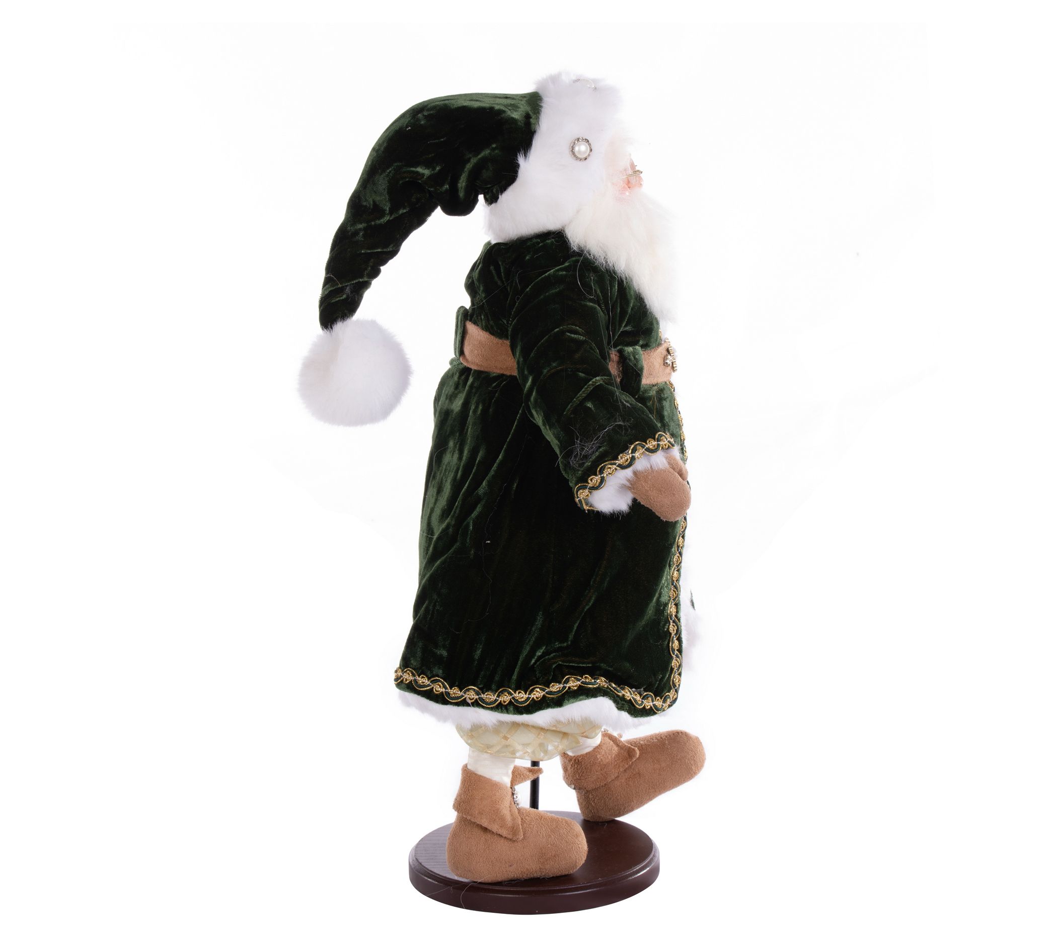 Vickerman 19" Silent Night Santa Doll with Stan - QVC.com