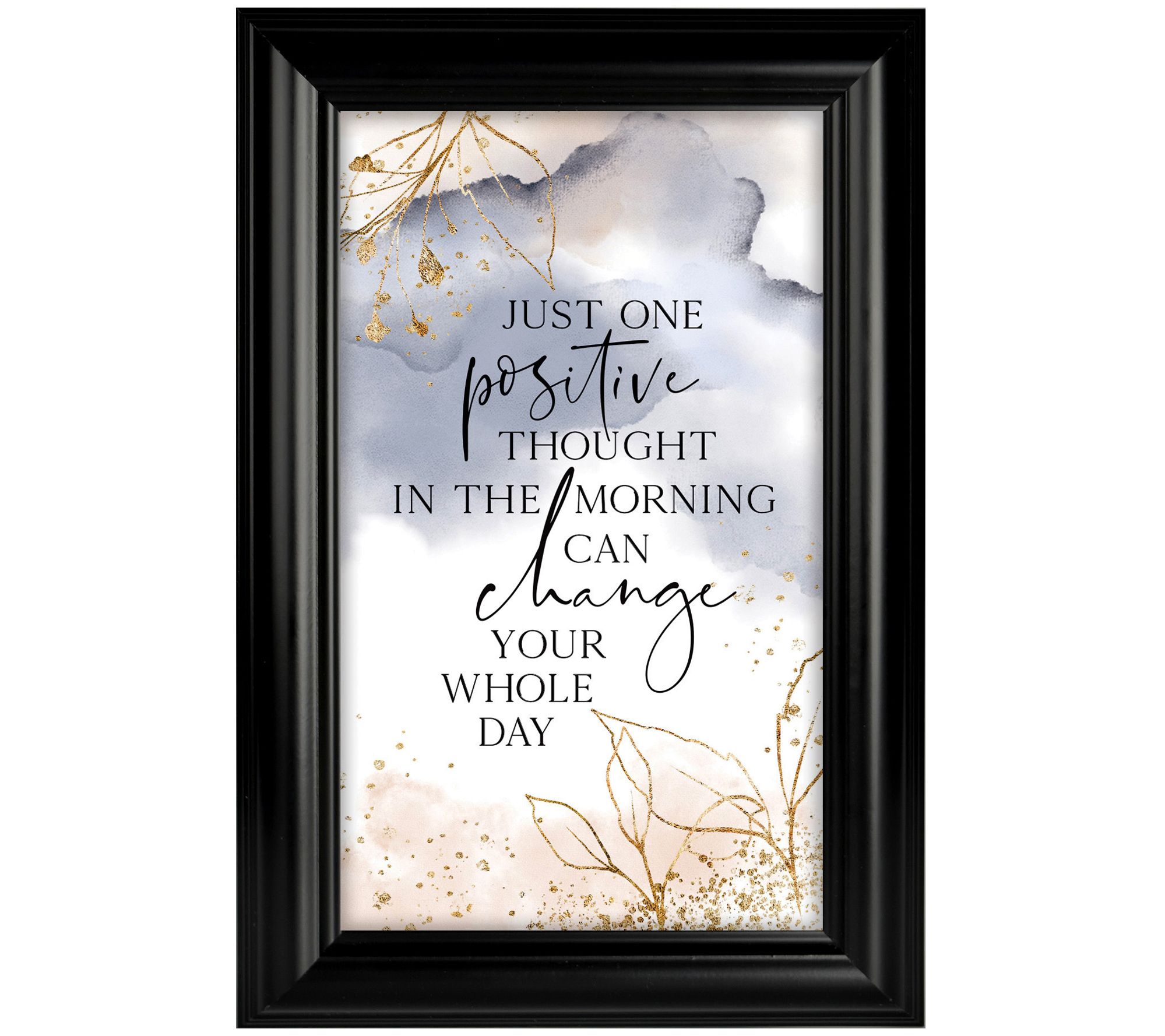 Dexsa Just One Positive Thought Plaque Frame 8"x12" - QVC.com