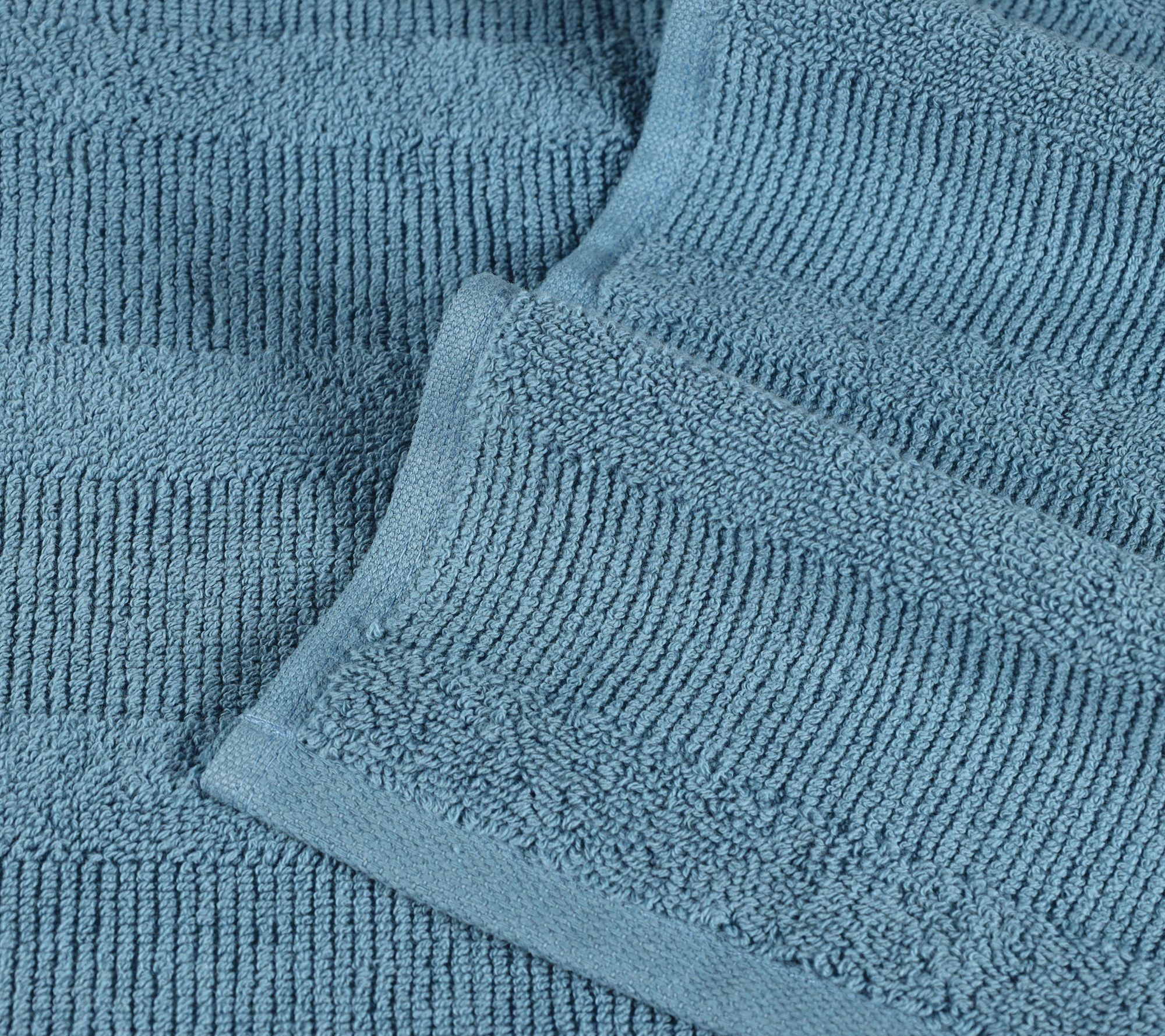 Superior Ribbed Turkish Cotton Quick-Dry 3-PC Twel Set - QVC.com