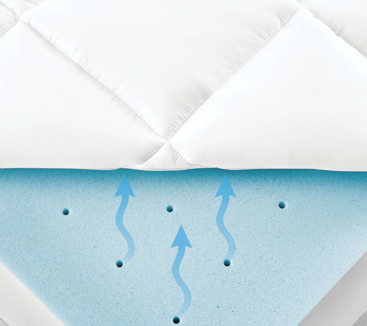 Home Reflections 4"Hybrid Memory Foam & Fiber Topper-Twin XL - QVC.com