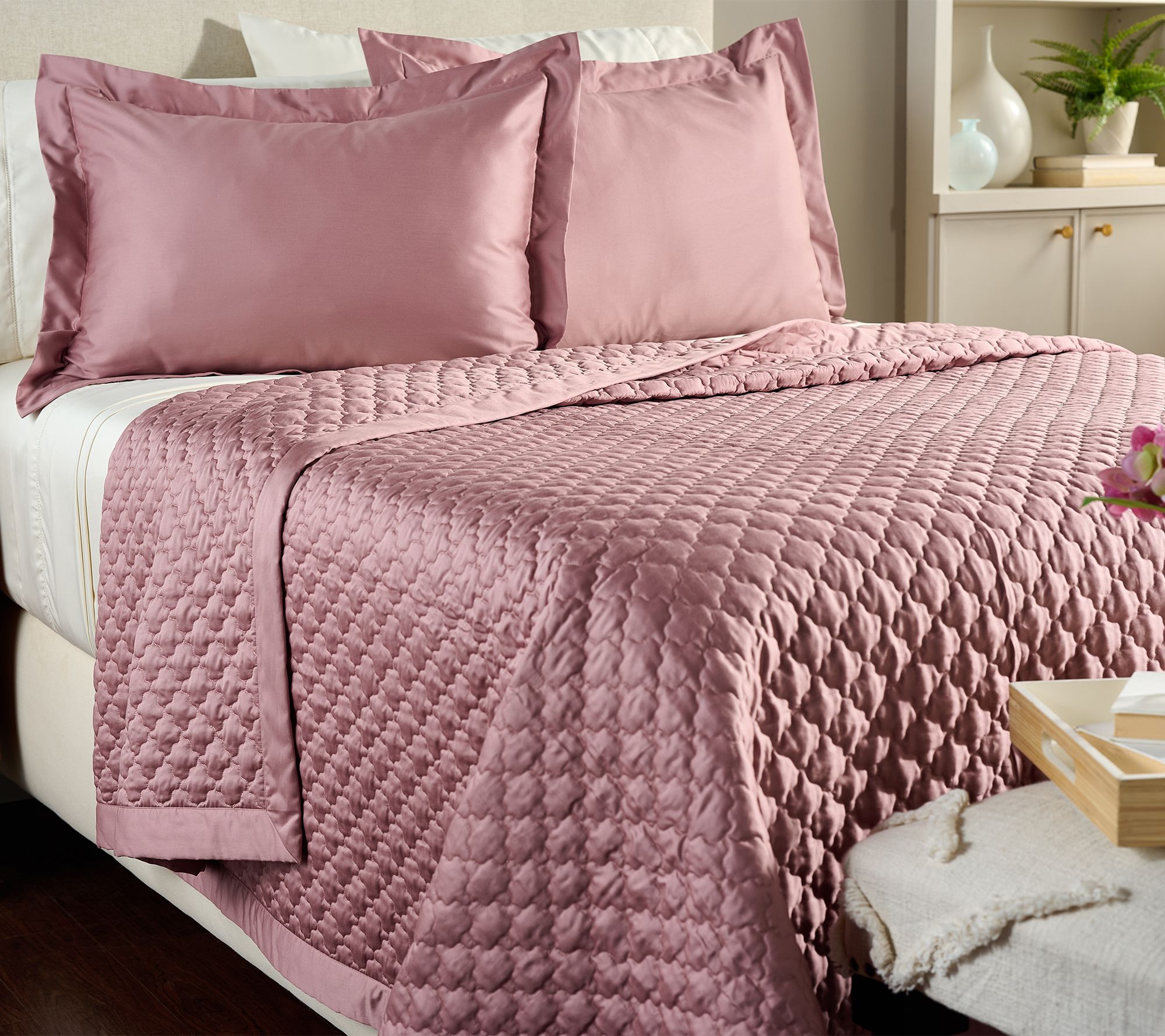 Northern Nights Egyptian Cotton Blanket & Sham Set - QVC.com