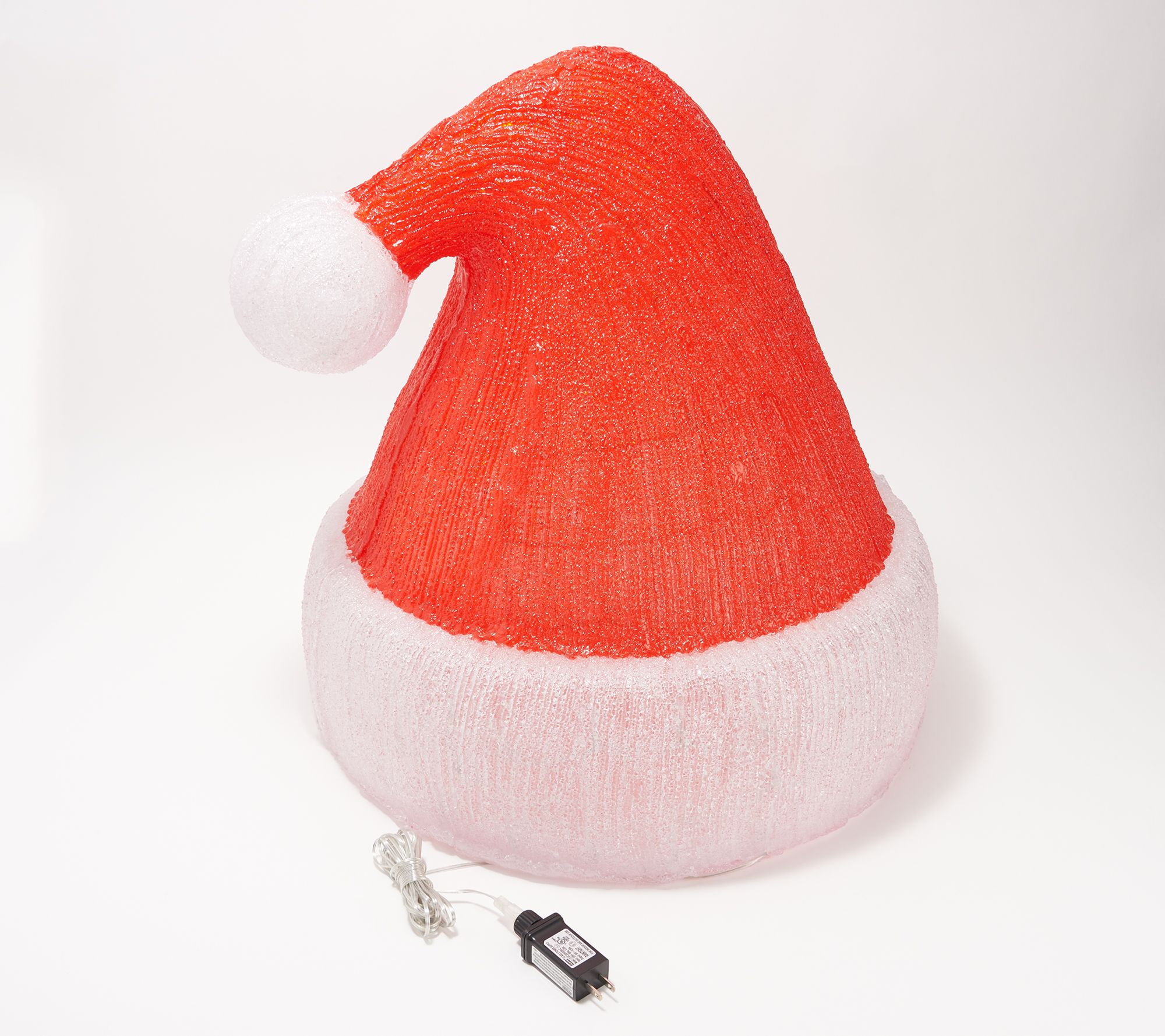 Kringle Express Oversized Outdoor Illuminated Santa Hat - QVC.com