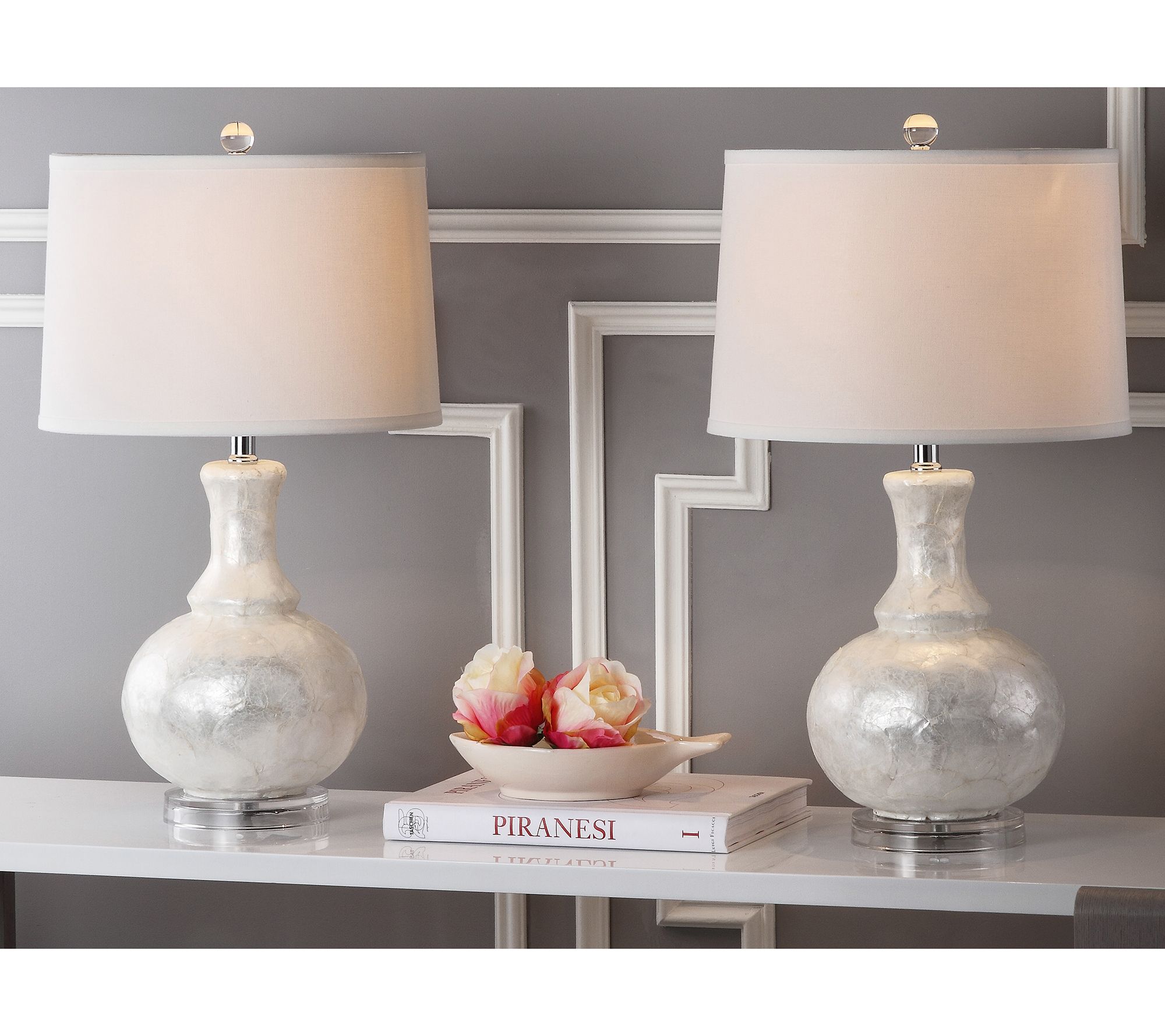 Safavieh Set of 2 Shelley Gourd Table Lamps - QVC.com