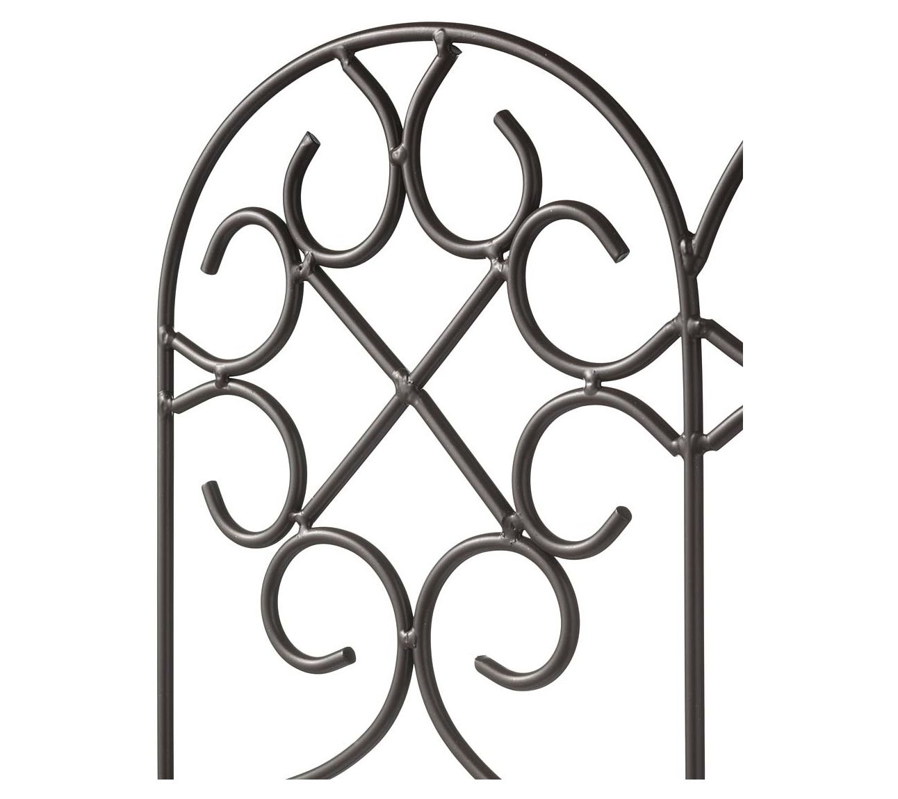 Plow & Hearth Gunmetal Scrollwork Wrought IronEdging - QVC.com