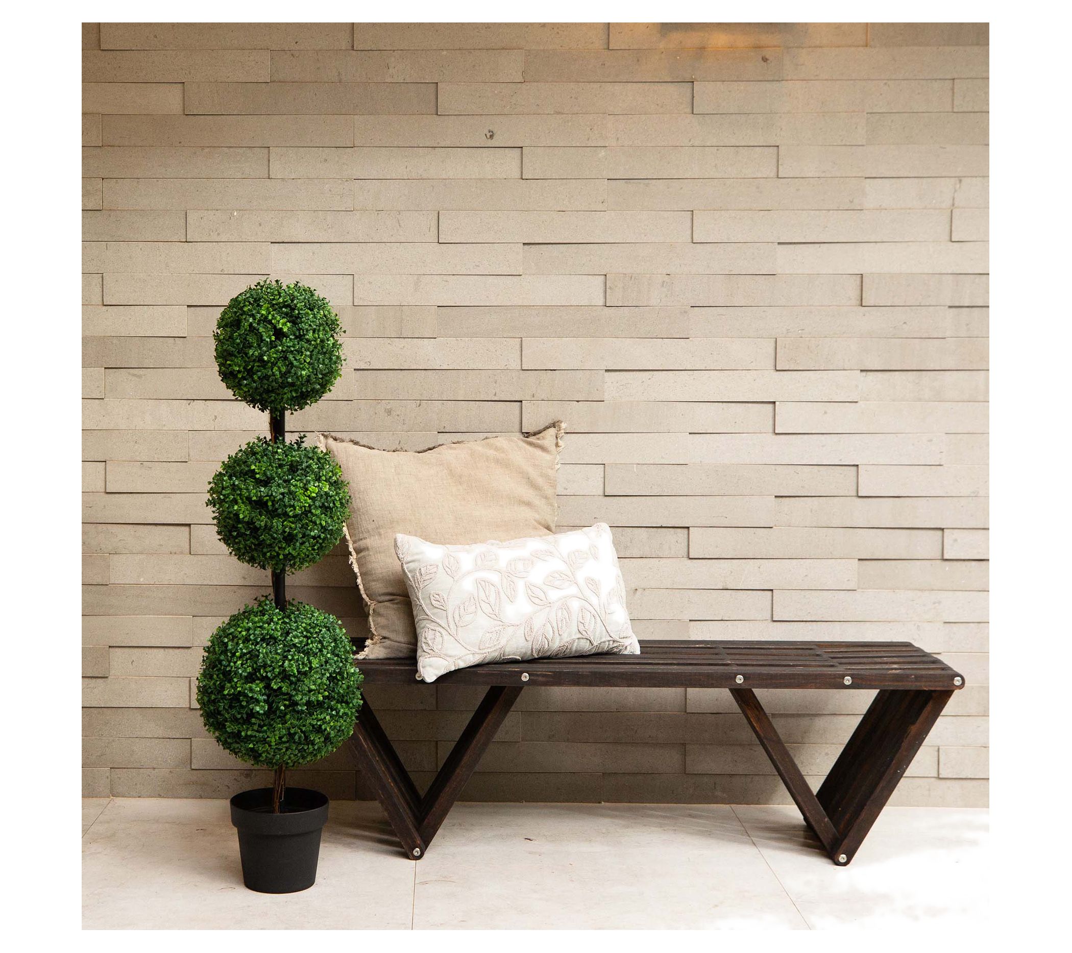 Nearly Natural 6' Triple Ball Boxwood with 1312Lvs Potted - QVC.com