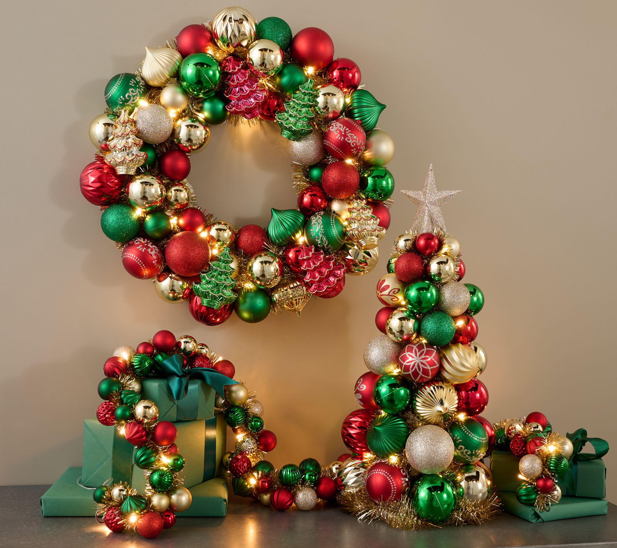 Kringle Express Lit Shatterproof Ornament Collection - QVC.com