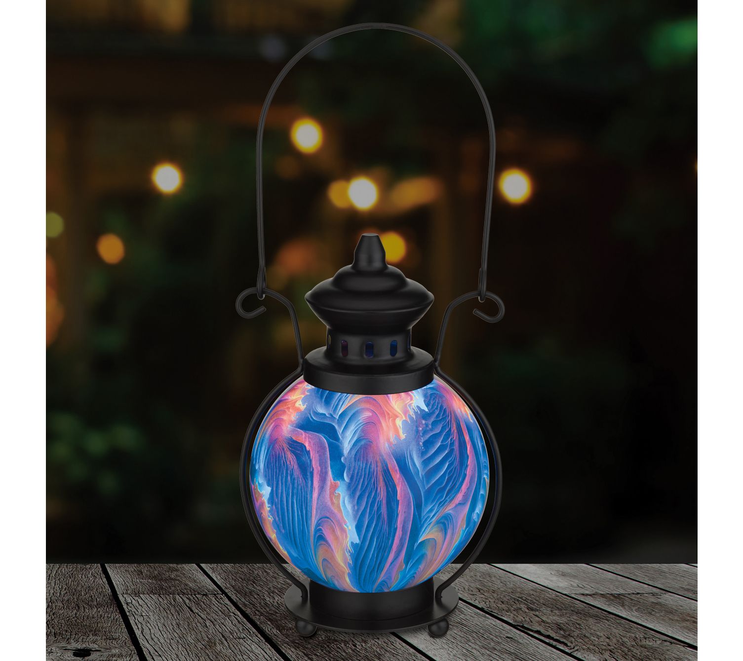 Regal Art & Gift Swirl LED Lantern - Multi - QVC.com