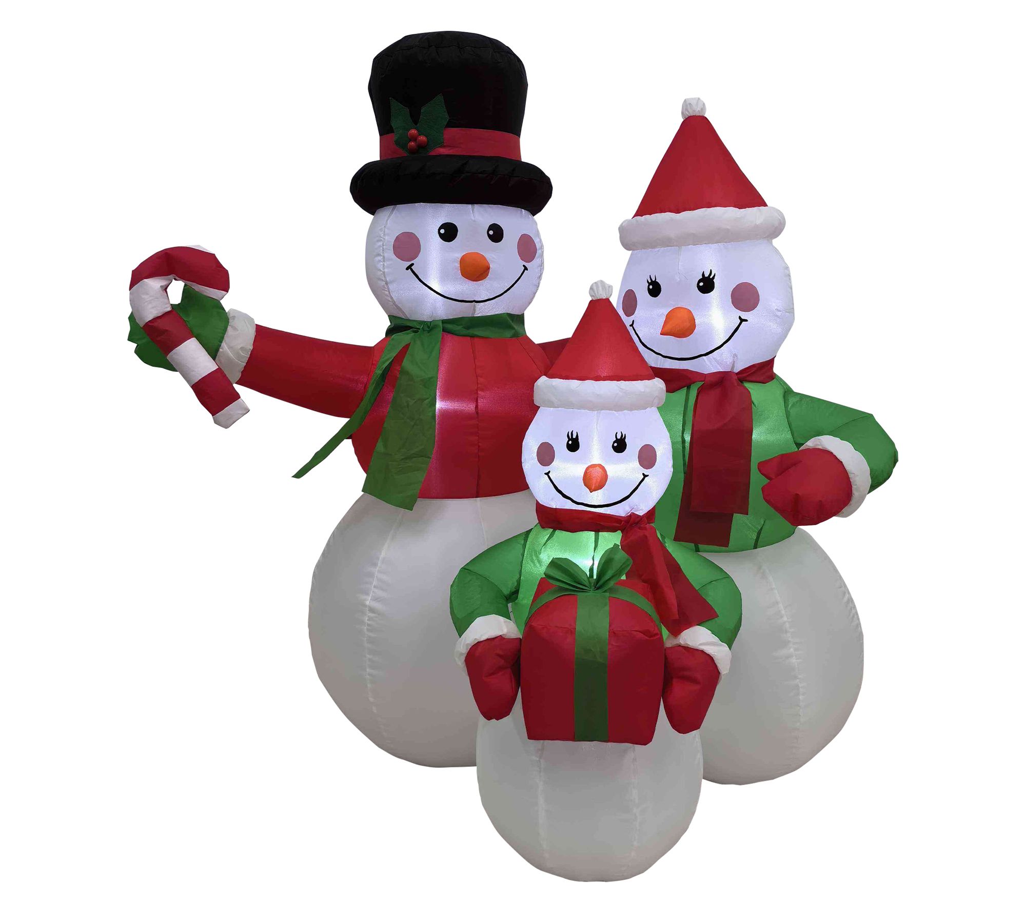Northlight Prelit Inflatable Snowman Yard Christmas Decor 4' - QVC.com