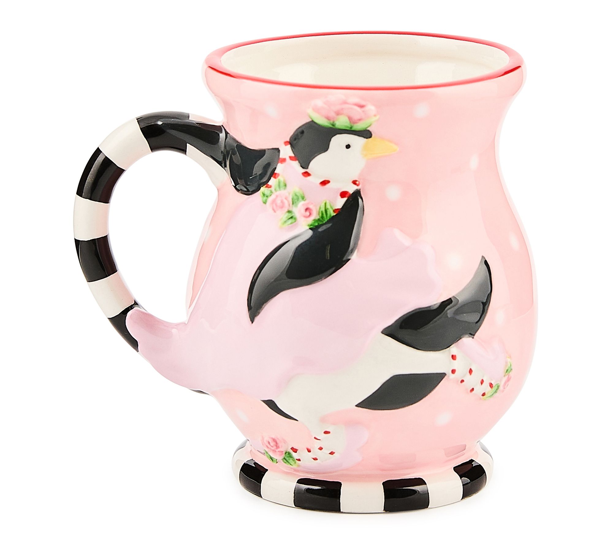 MacKenzie-Childs Millicent Penguin Ceramic Mug - QVC.com