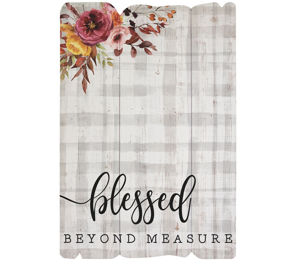 Blessed Beyond Measure Wall Art - QVC.com