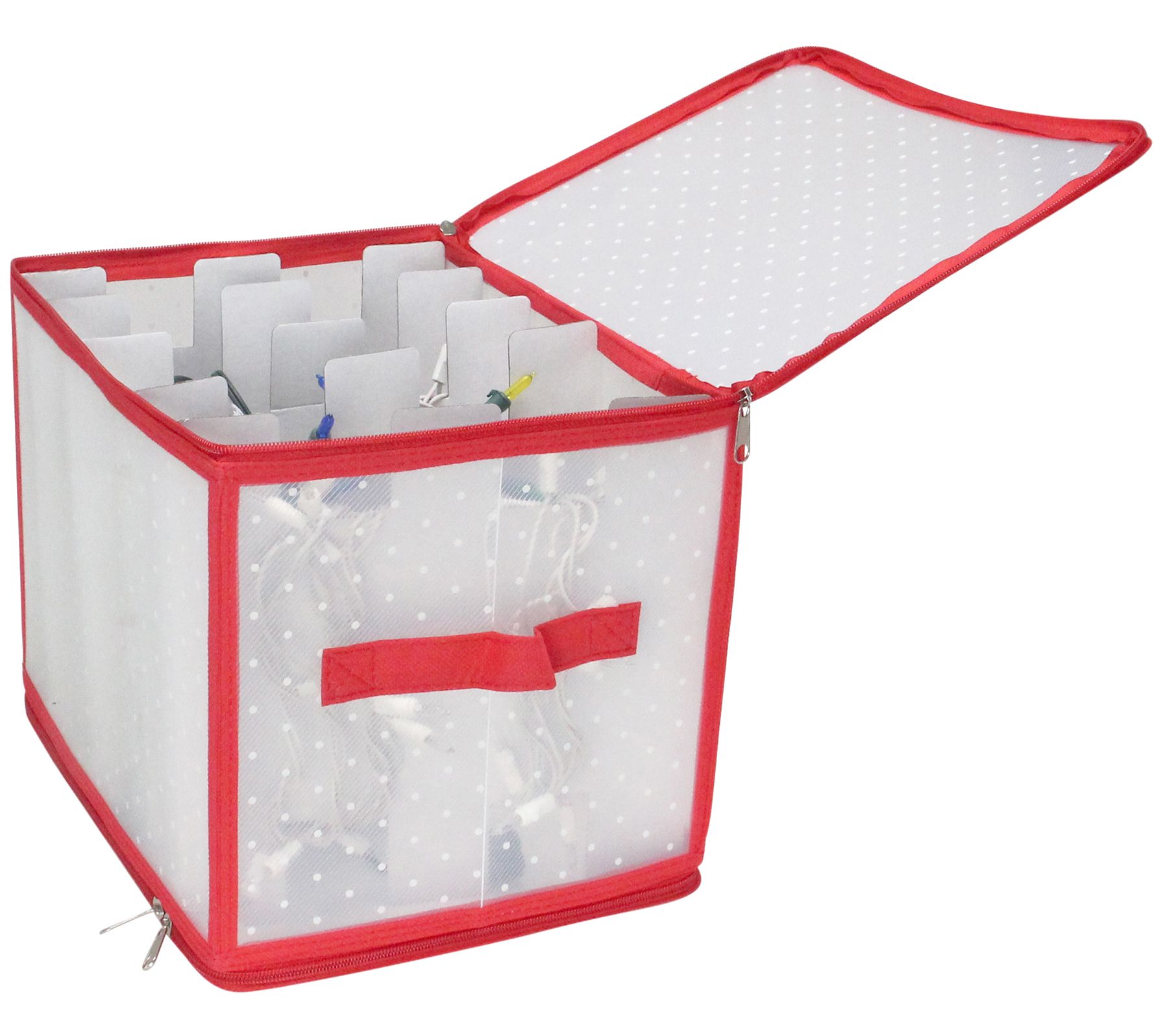 Northlight 12.5" Transparent Zip Up Light Storage Box - QVC.com