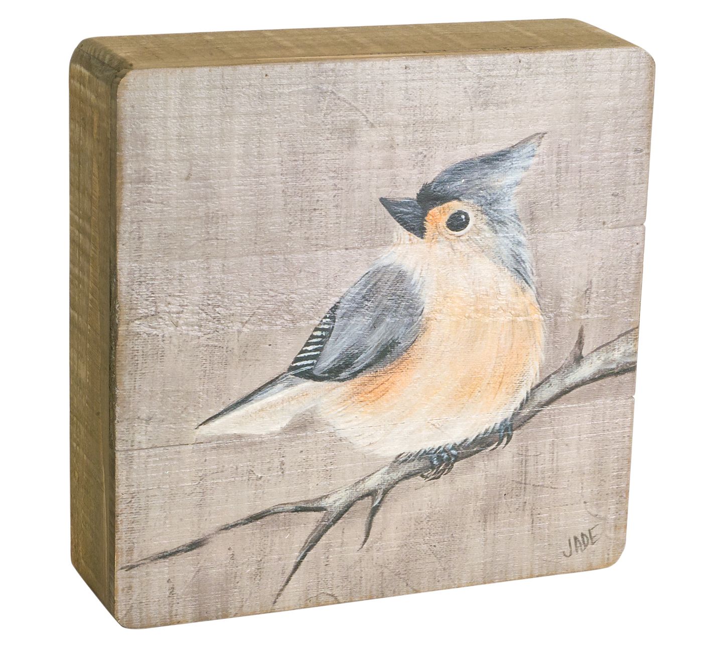 Melrose Wooden Bird Plaque (Set of 4) - QVC.com