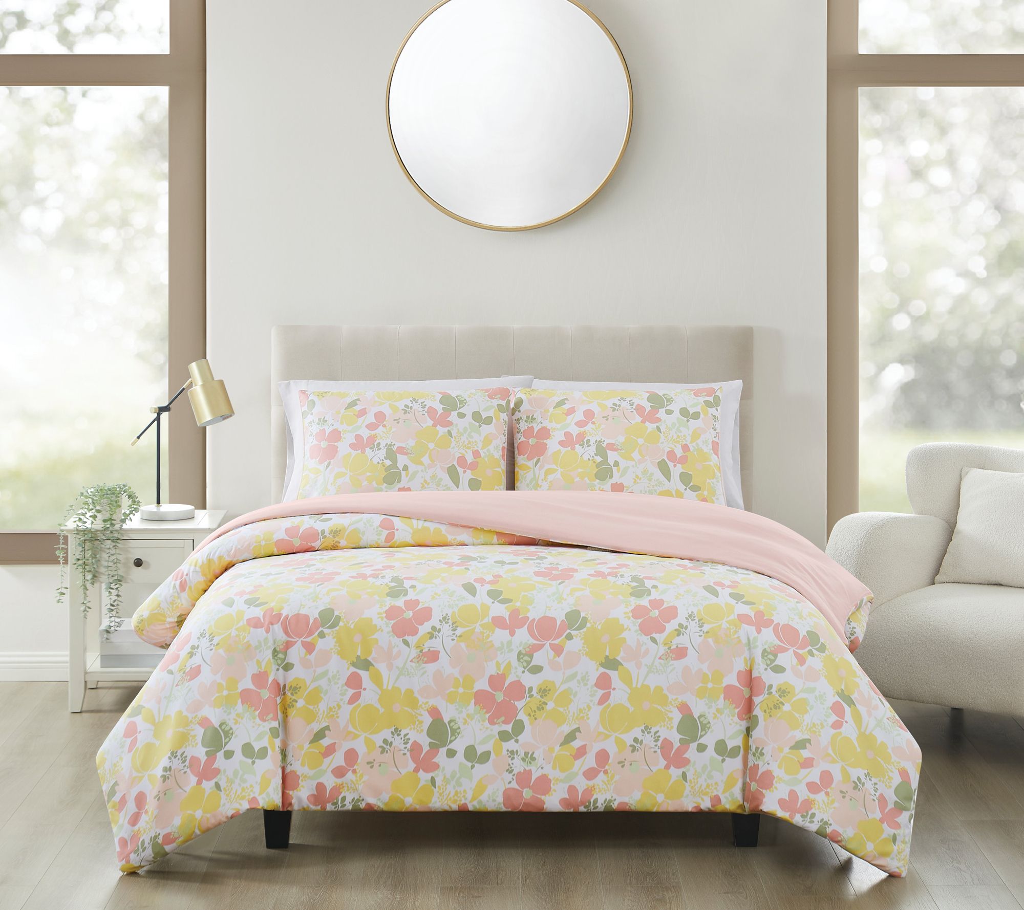 Truly Soft Garden Floral King 3 Piece Comforter Set - QVC.com