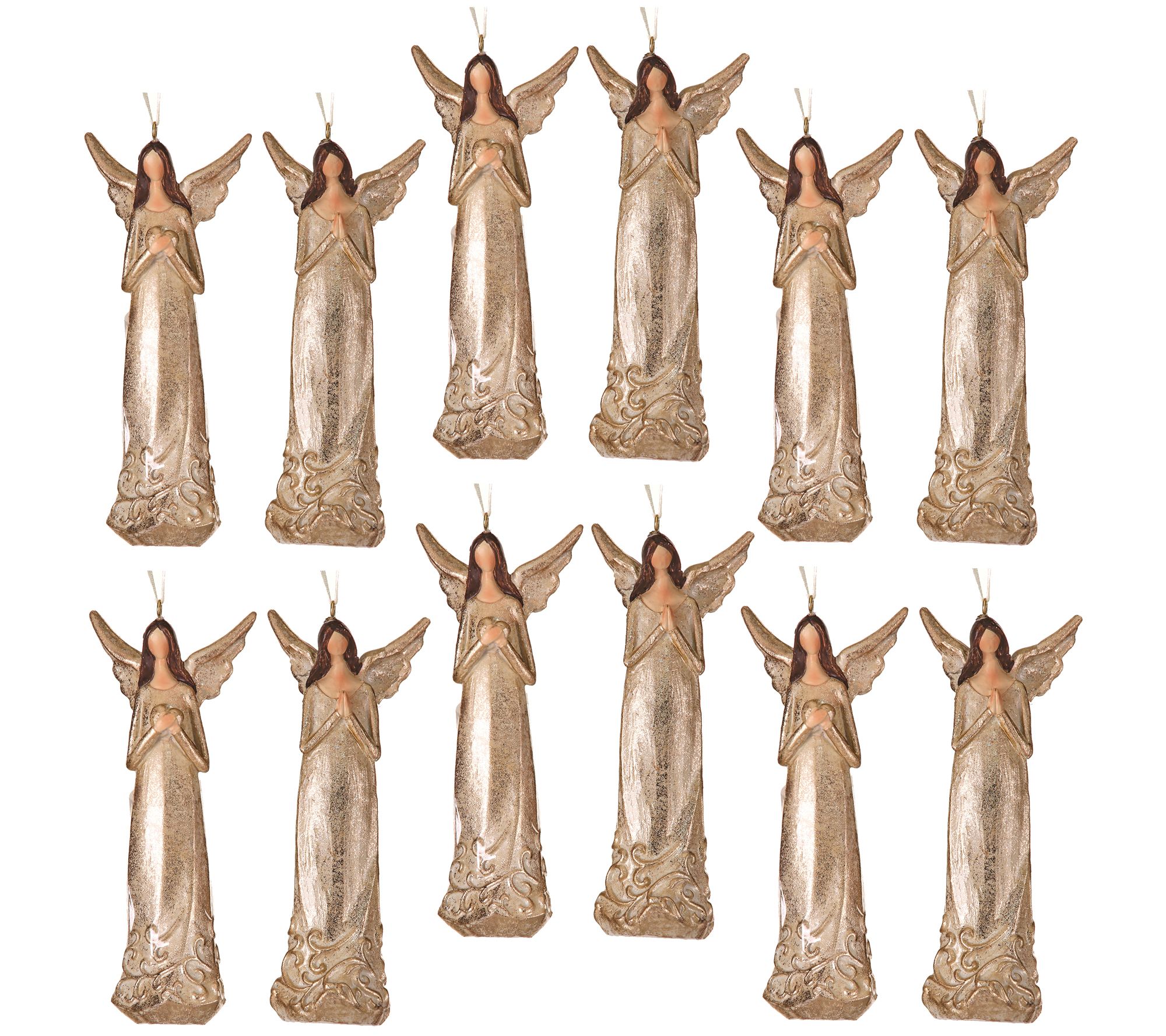 Valerie Parr Hill 5.5" Angel Ornament Set of 2 - QVC.com