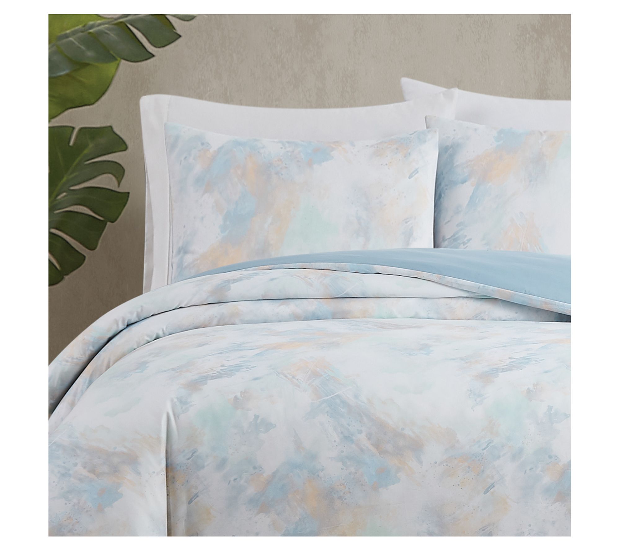 Truly Soft Hannah Watercolor Full/Queen 3 PieceComforter Set - QVC.com
