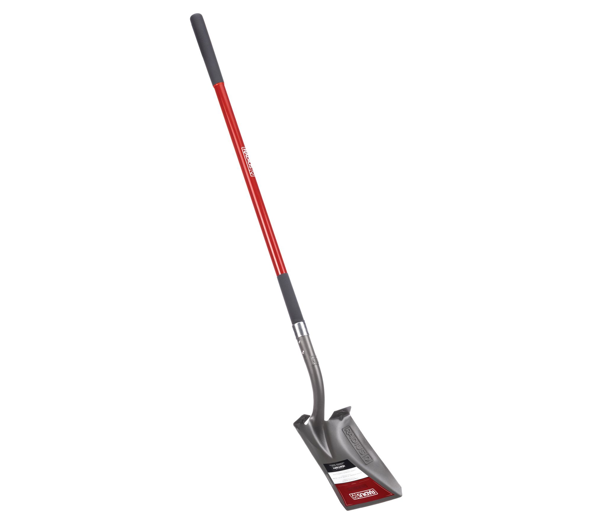 Radius Garden 5 8" Square-Point Shovel Fibergl ass Handle - QVC.com