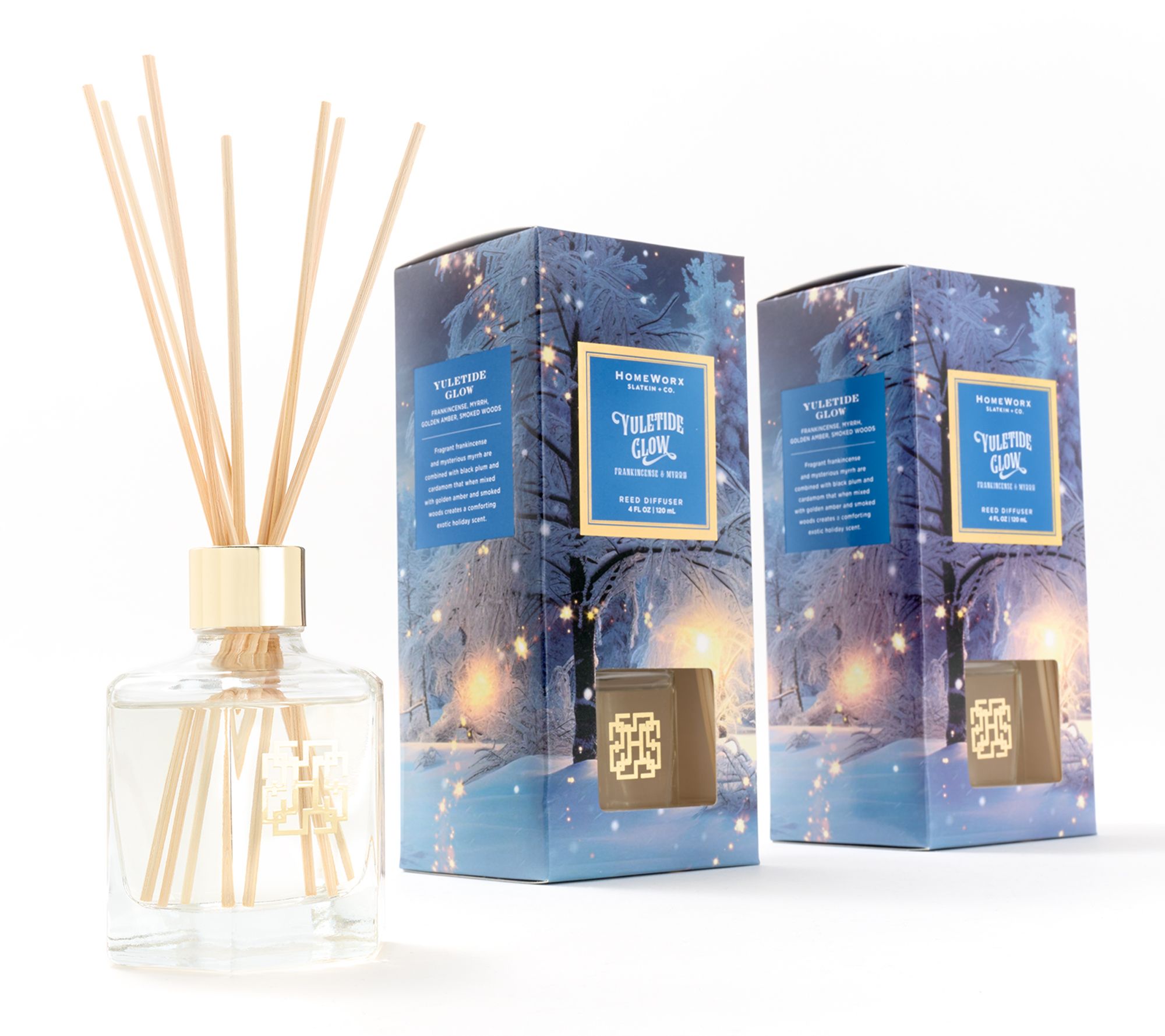 "As Is" HomeWorx by Slatkin + Co. S/2 Yuletide Reed Diffusers - QVC.com