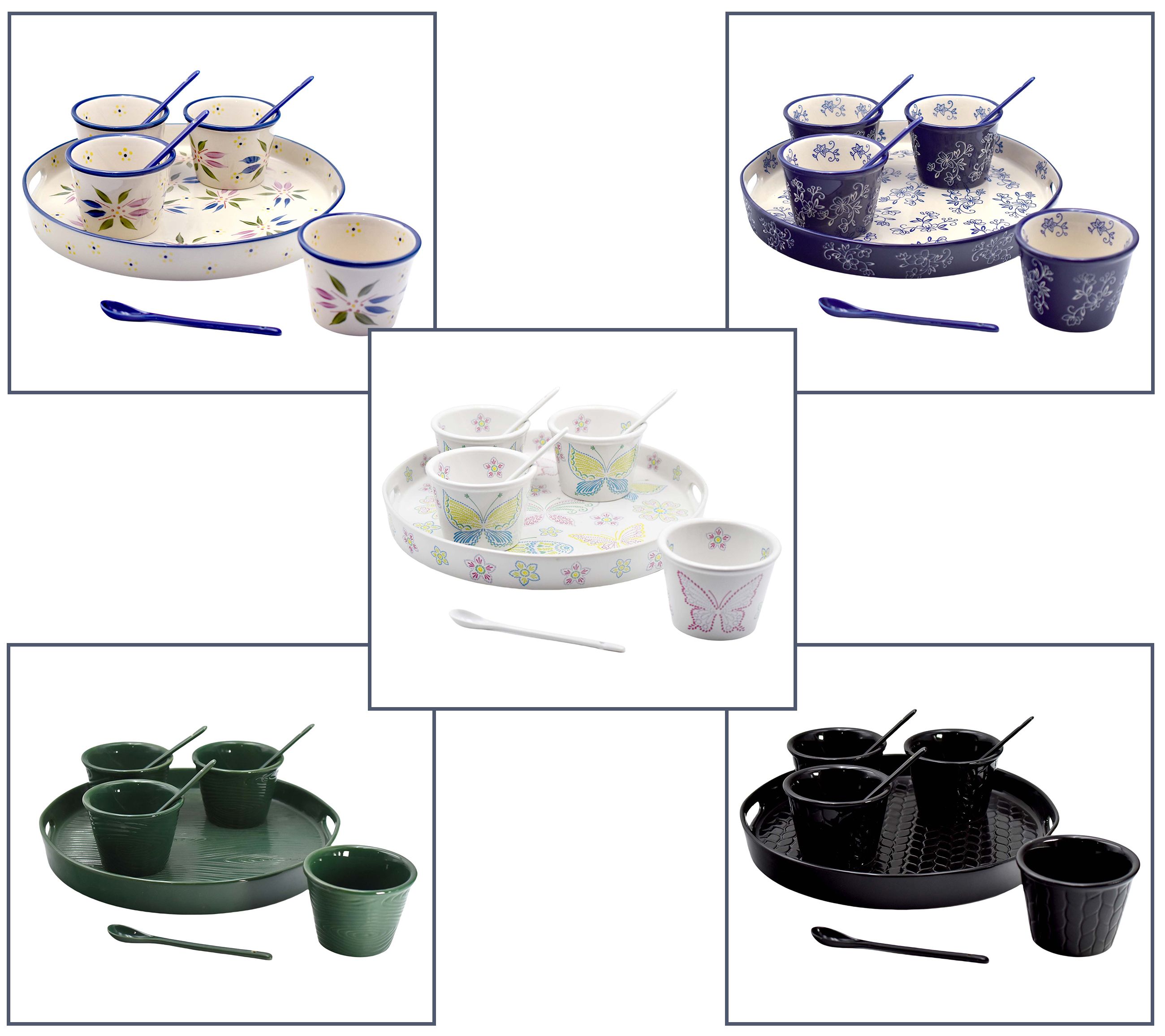 Temp-tations Round Stoneware Serving Set - QVC.com