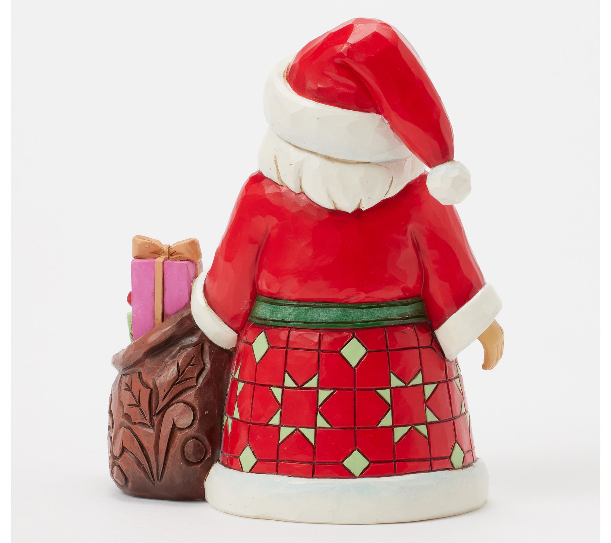 Jim Shore Heartwood Creek Santa with Toy Bag Pint Figurine 5"H - QVC.com