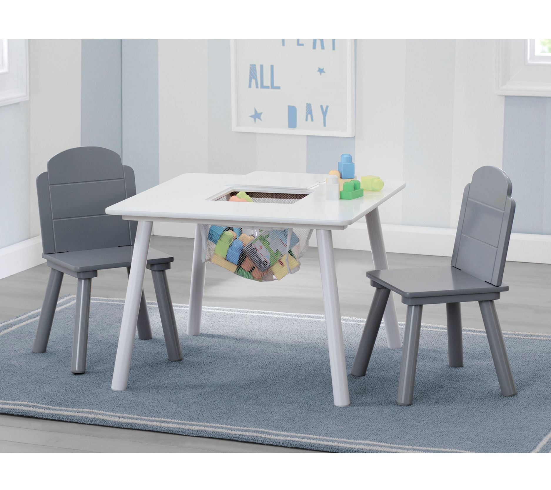 Delta Children Finn Table and Chair Set with Storage - QVC.com