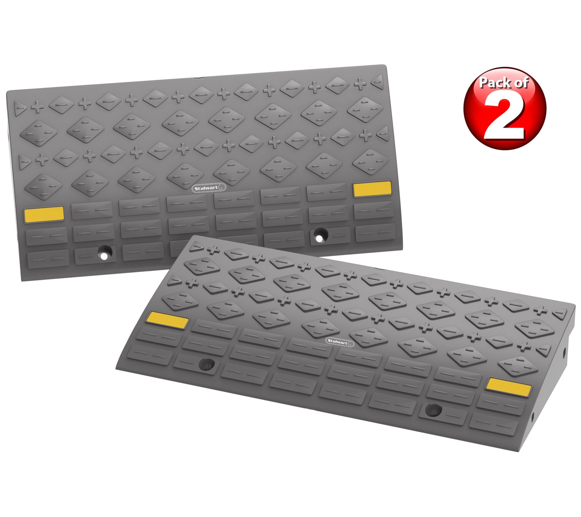 Stalwart Set of 2 Curb Ramps with 4 Ton Capacity - QVC.com