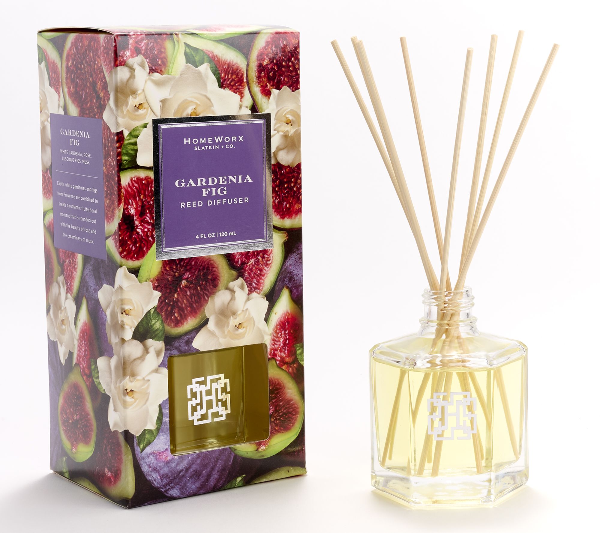 "As Is" HomeWorx by Slatkin & Co. Set/2 Gardenia Fig Diffusers - QVC.com