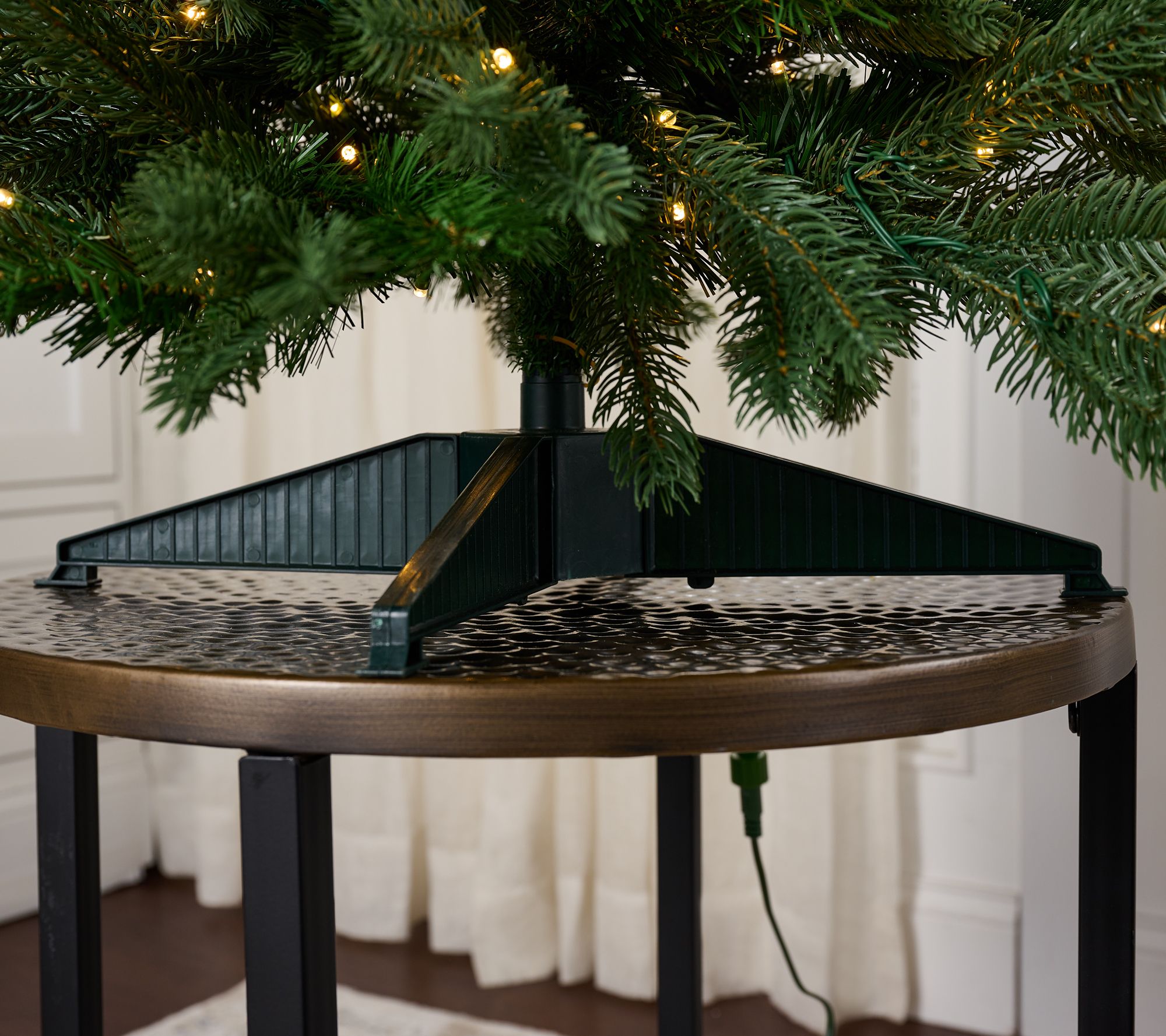 "As Is" 3' Twinkling Fresh Cut Spruce Tree by Valerie - QVC.com