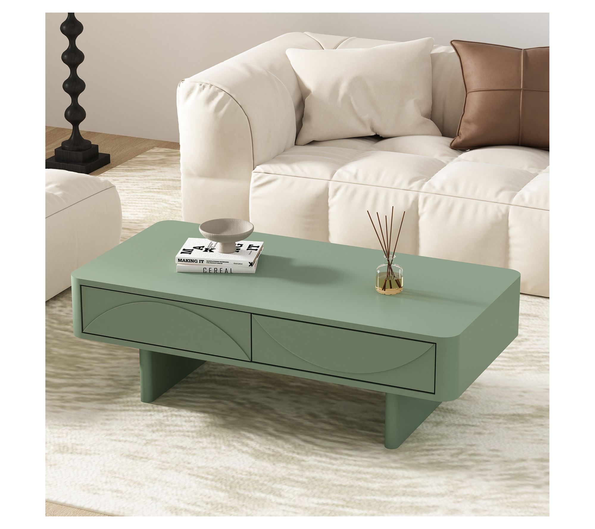 Manhattan Comfort Ella Coffee Table - QVC.com