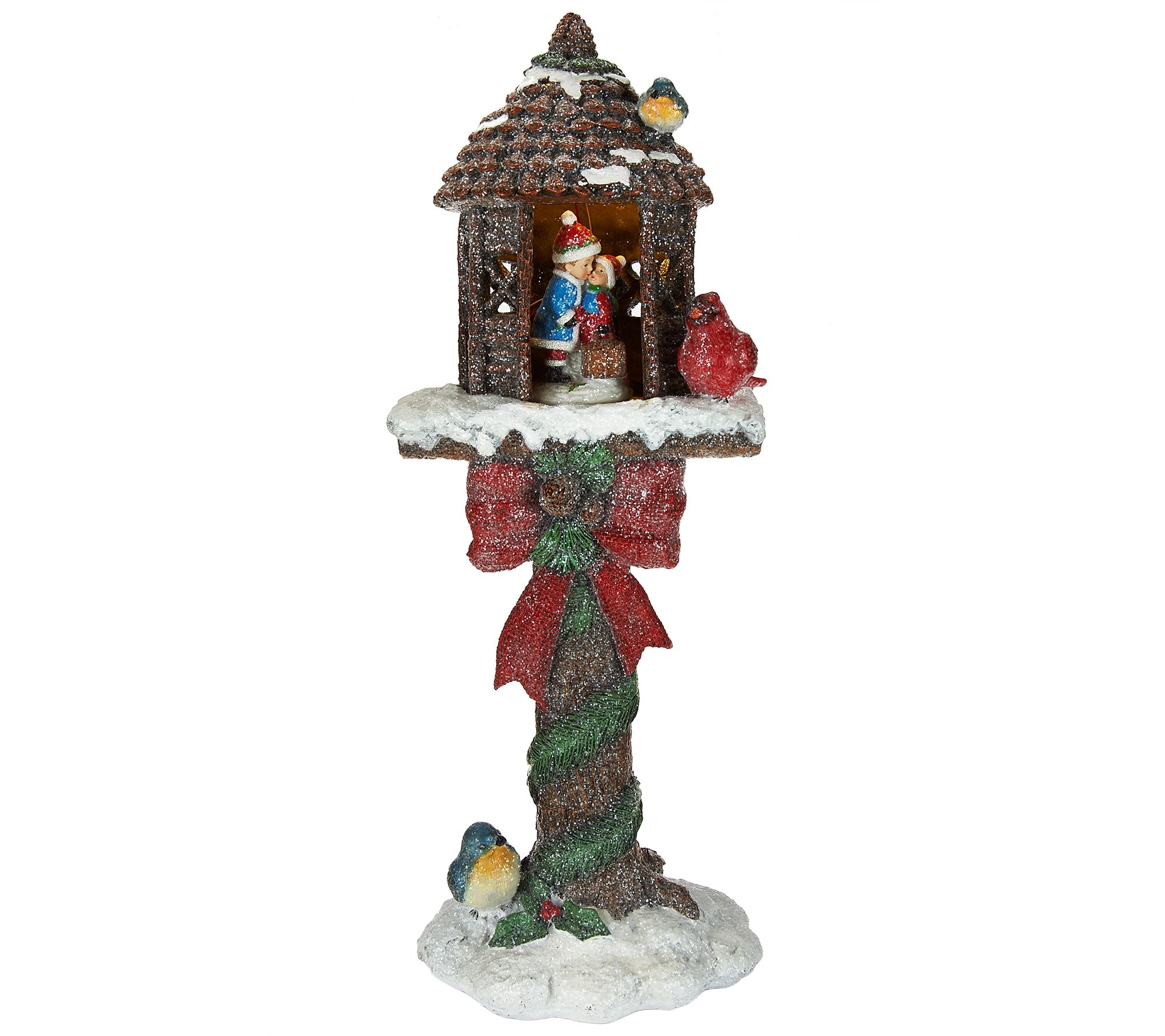 Kringle Express 20" Illuminated Holiday Glittered Treehouse - QVC.com
