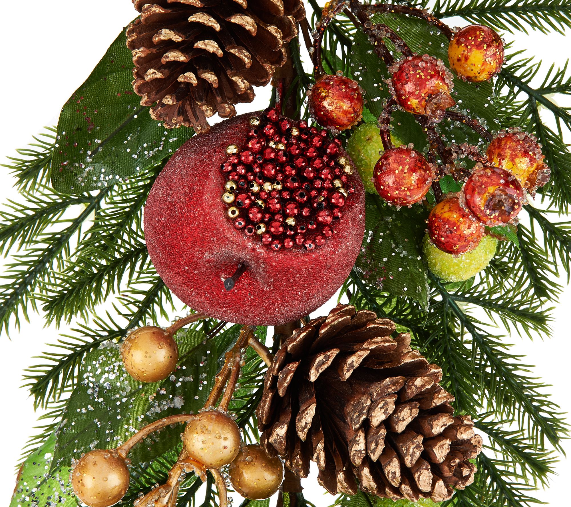 22" Beaded Fruit Teardrop by Valerie - QVC.com