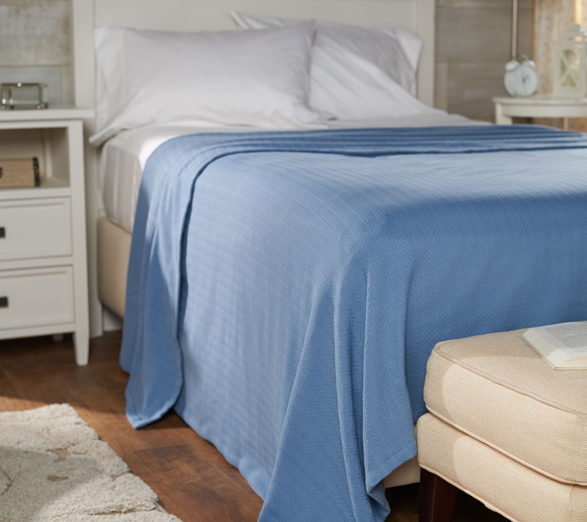 Home by SHR Dual Spun Cotton Full Blanket - QVC.com