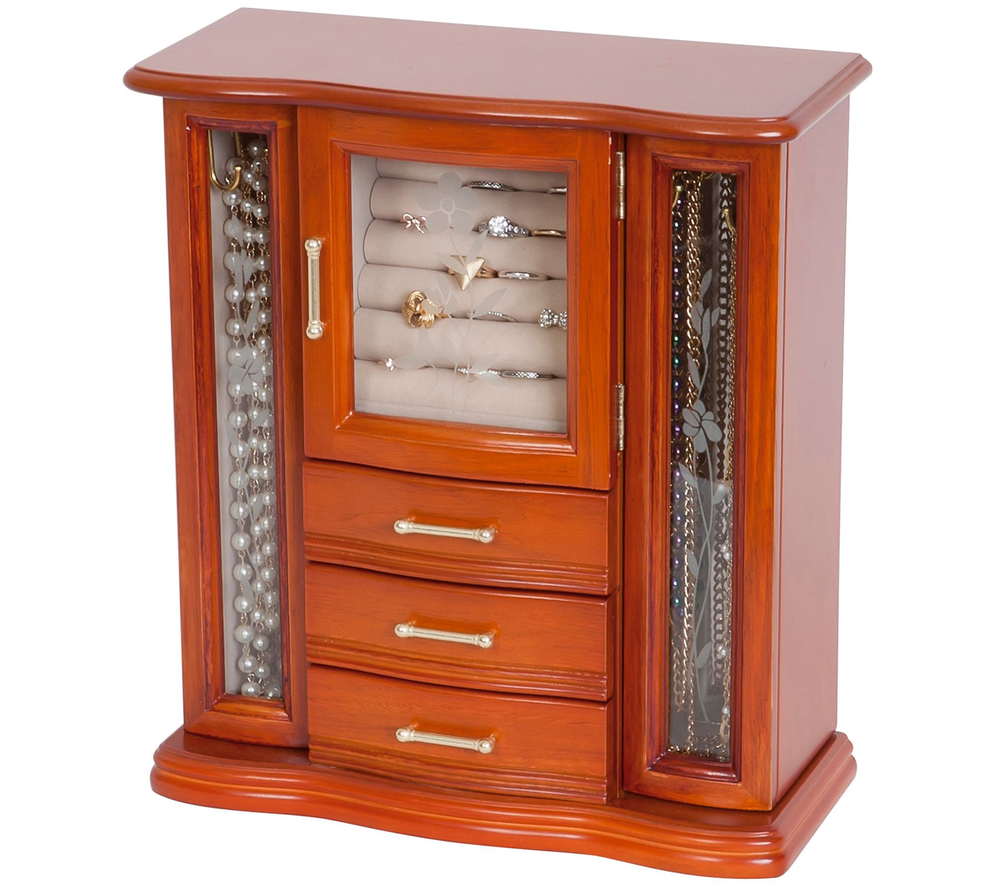 Mele Co Richmond Wooden Jewelry Box QVC